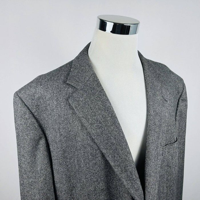 Bert Pulitzer Bert Pulitzer 52L Sport Coat Wool Camel Gray Herringbone ...