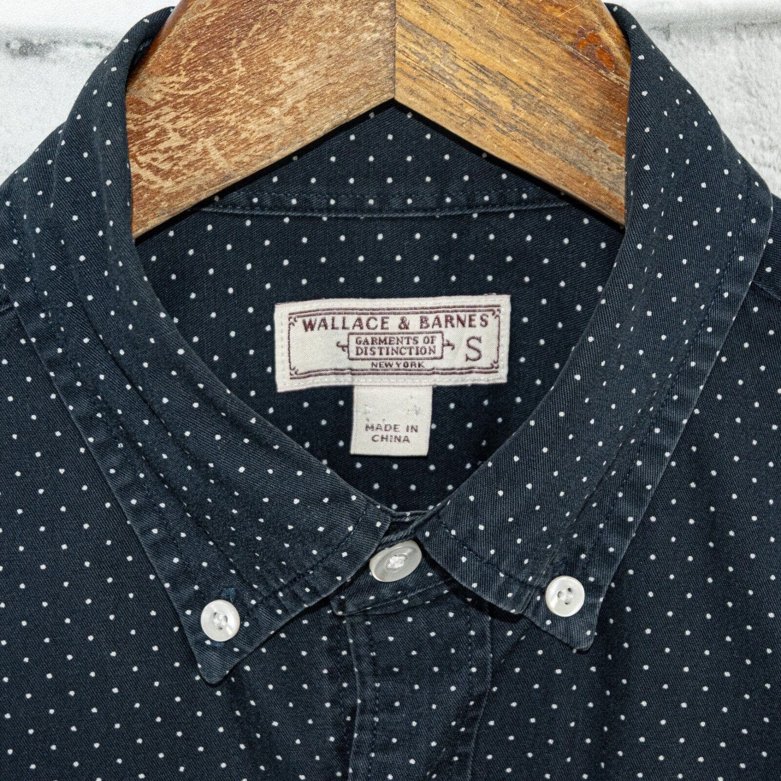 Wallace & Barnes Wallace & Barnes Button Down Shirt Navy blue mini ...