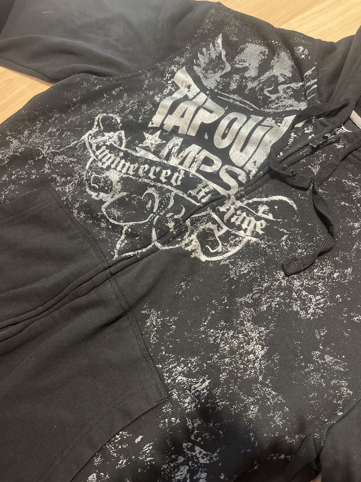 Affliction × JNCO × Tapout Crazy y2k black tribal silver Tapout ...