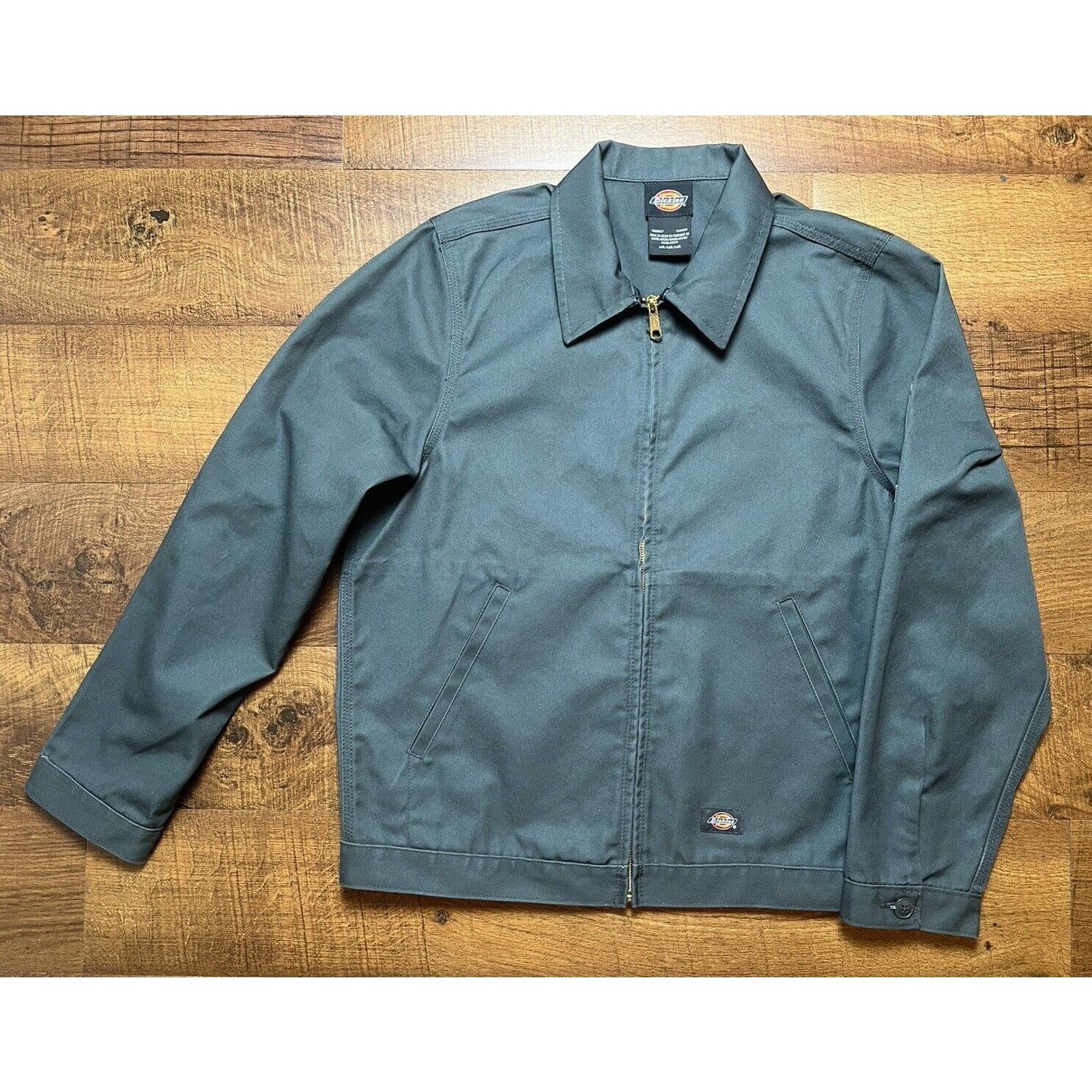 Dickies Dickies Eisenhower Jacket Large Grey Full Zip UNLINED Medium ...