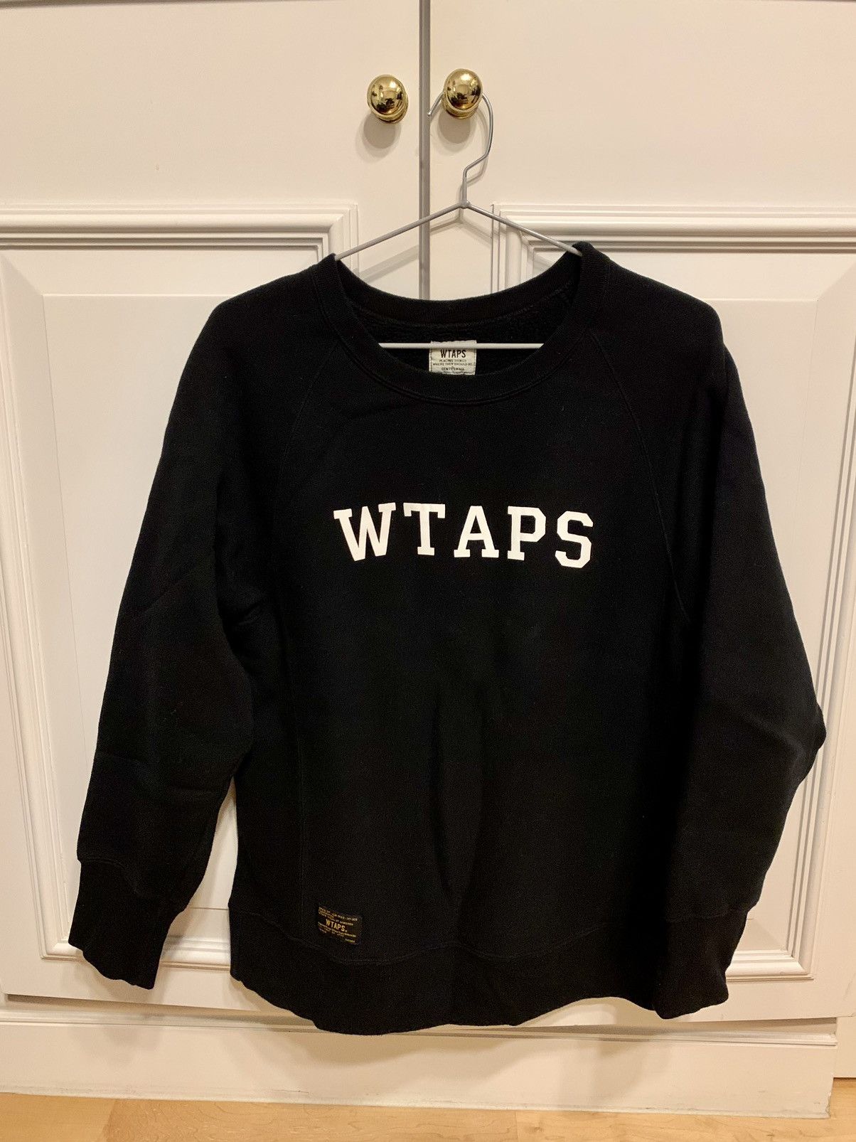Wtaps WTAPS AW2016 Logo Black Sweatshirt | Grailed