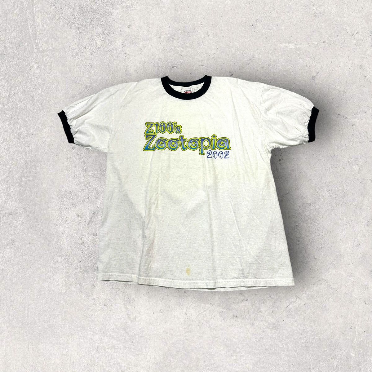 Anvil × Band Tees × Vintage Vintage Z100 Zootopia 2002 ringer tee | Grailed