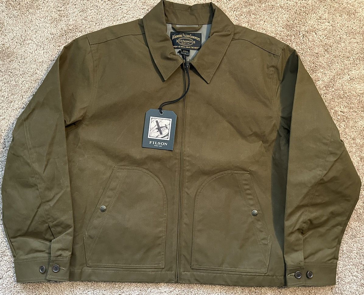 Filson Filson Ranger Crewman Jacket Dry Waxed OD XXL | Grailed