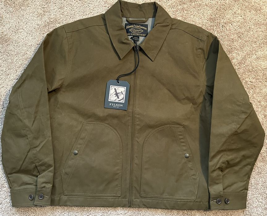 Filson Filson Ranger Crewman Jacket Dry Waxed OD XXL | Grailed