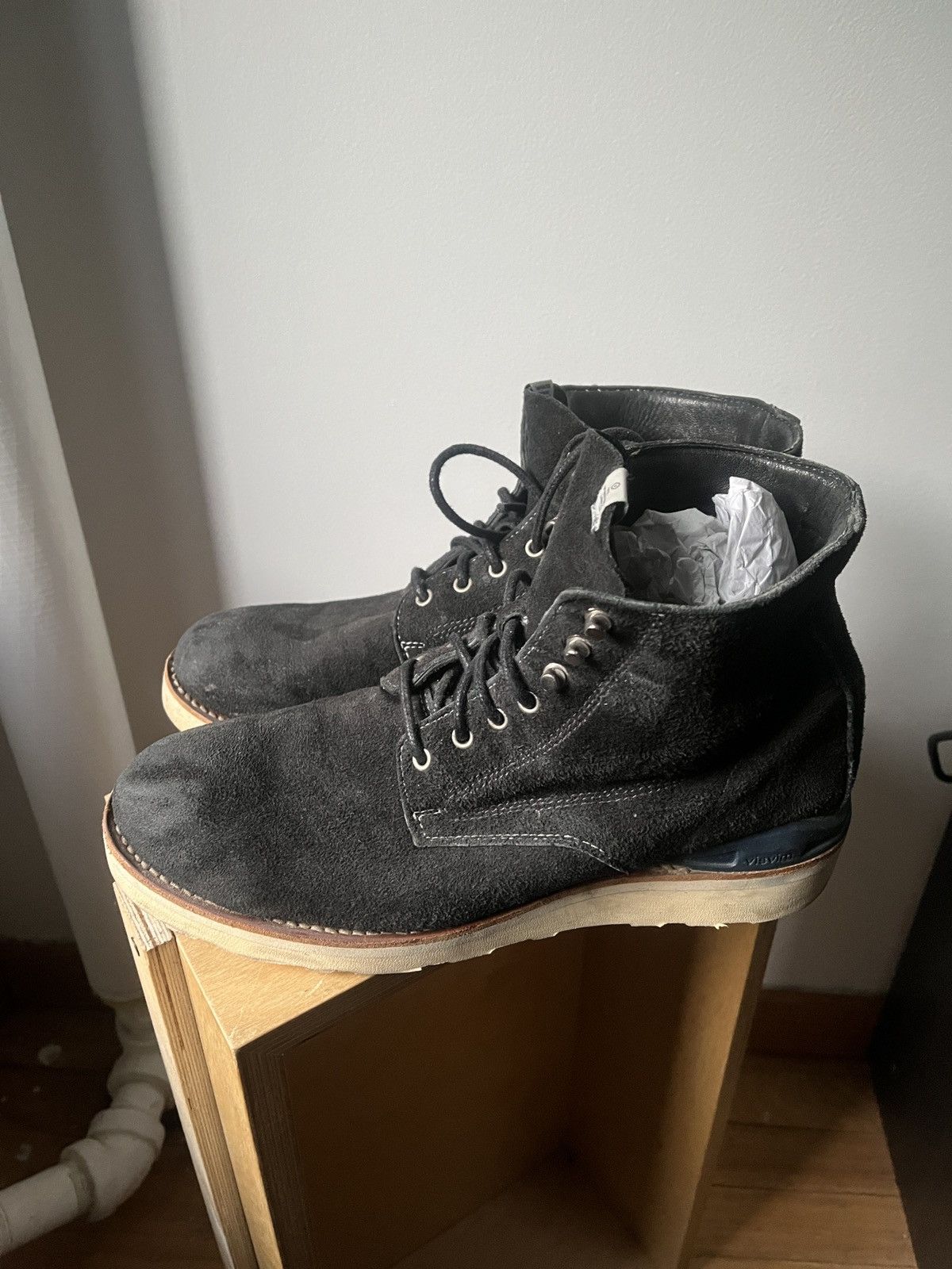 Visvim Virgil Boots Black Suede | Grailed