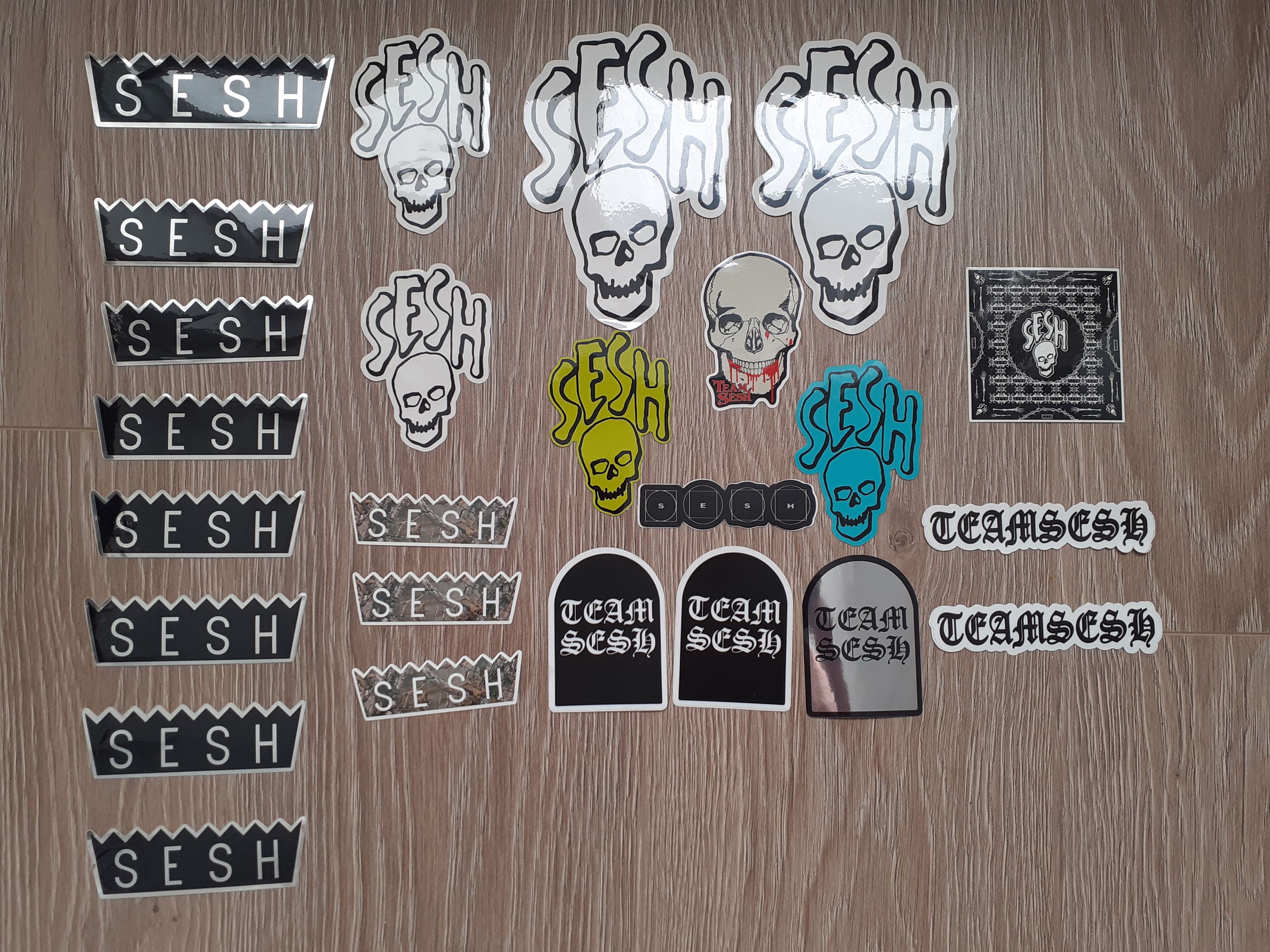 Bones × Team Sesh × Teamsesh Teamsesh stickers | Grailed