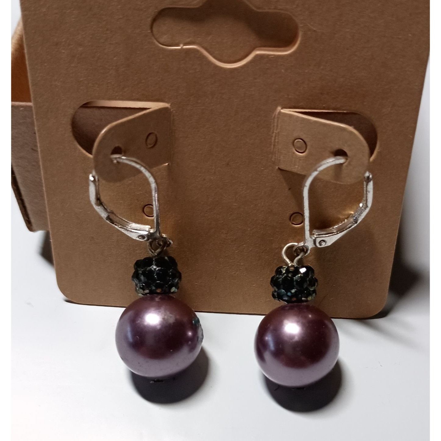 Other 💜 BelaLunna Purple Plum Pearl Drop Earrings | Grailed