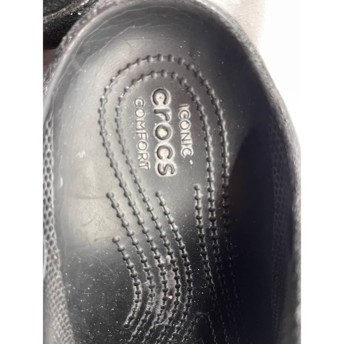 Crocs Crocs Classic Bae Glitter Stud Clog Black Goth Wedge W 6 | Grailed