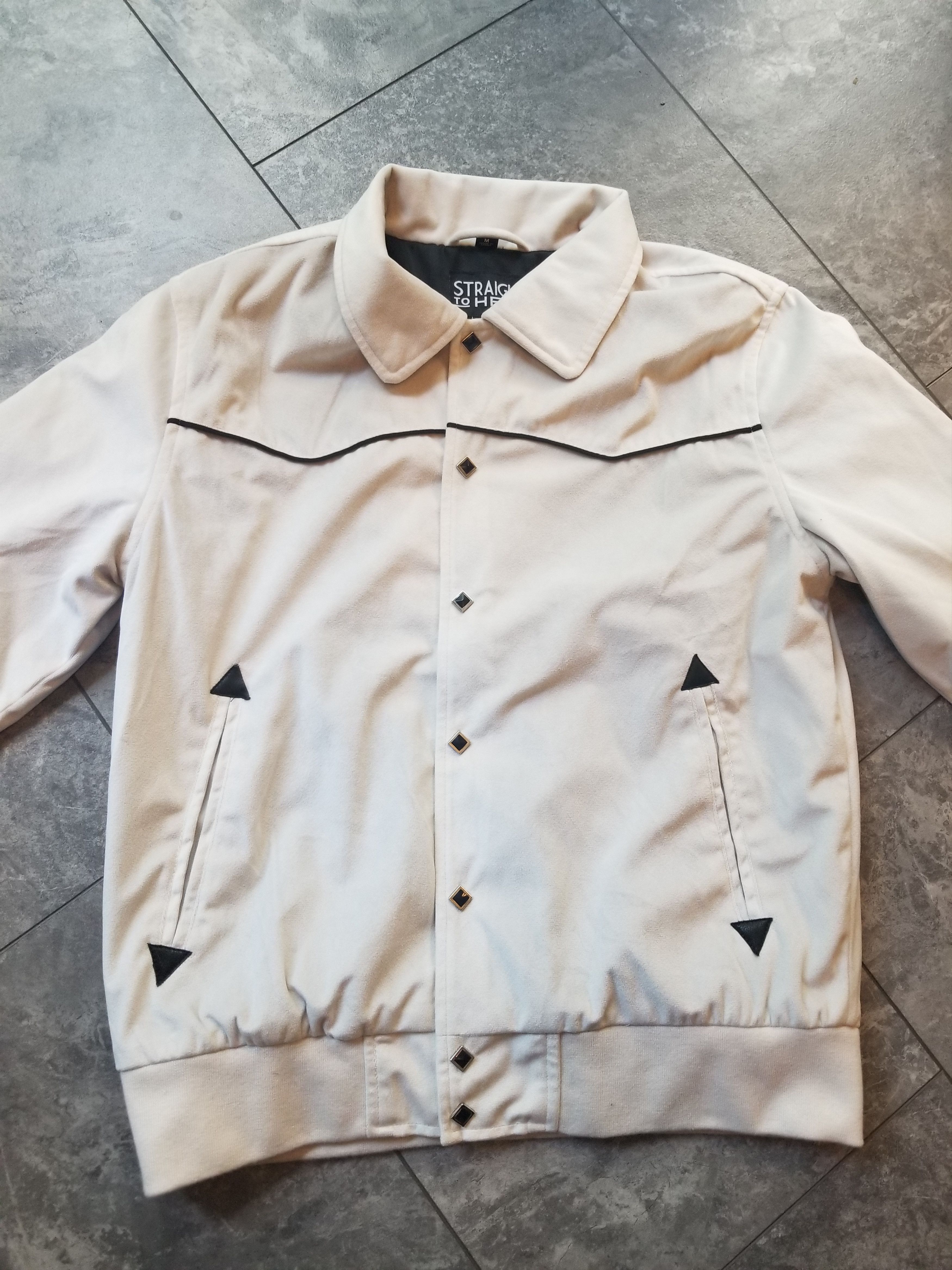 Straight To Hell Straight To Hell jackson white velvet jacket retro ...