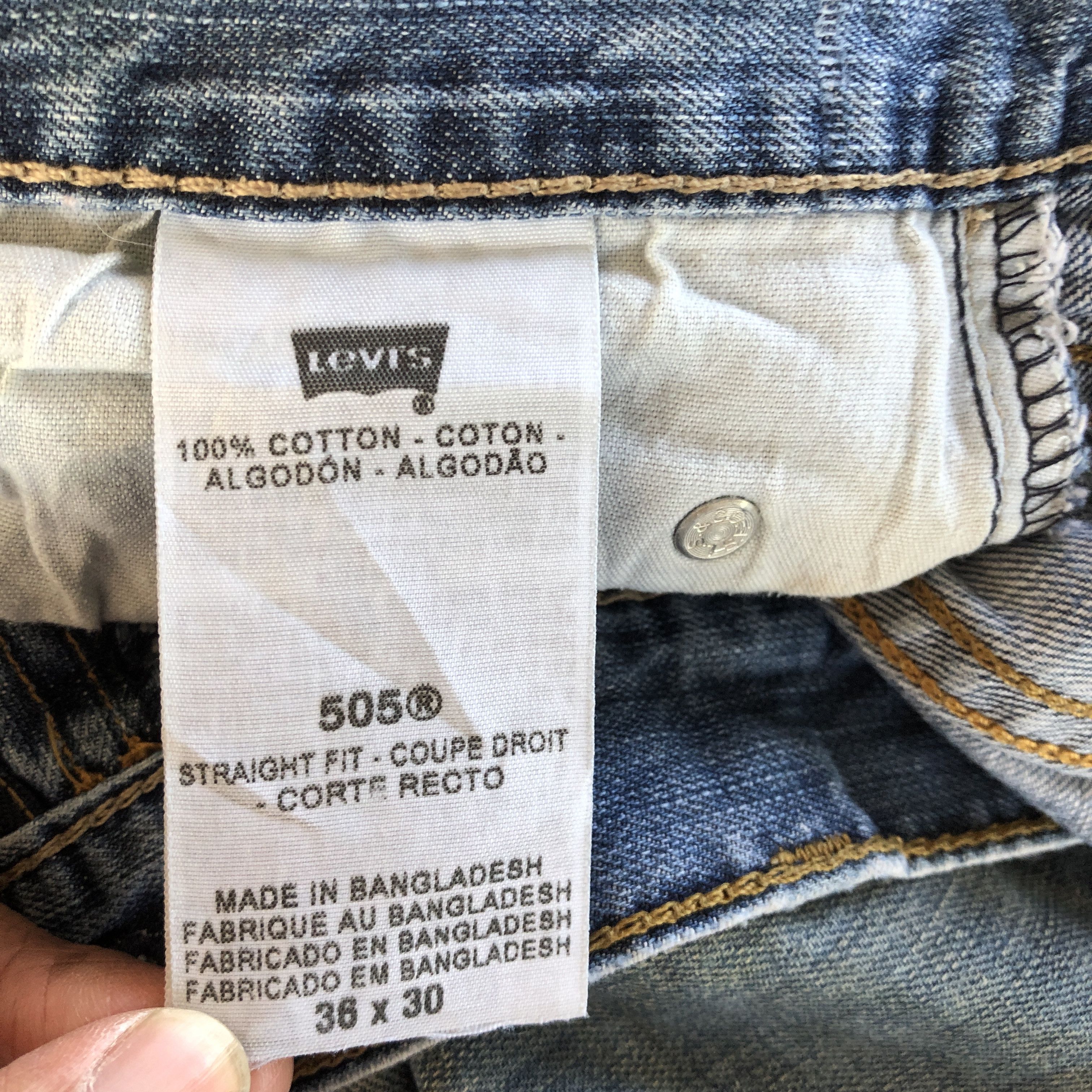 Levi's × Vintage Vintage Dirty Levis Jeans Levi's 505 Faded Wash Denim | Grailed