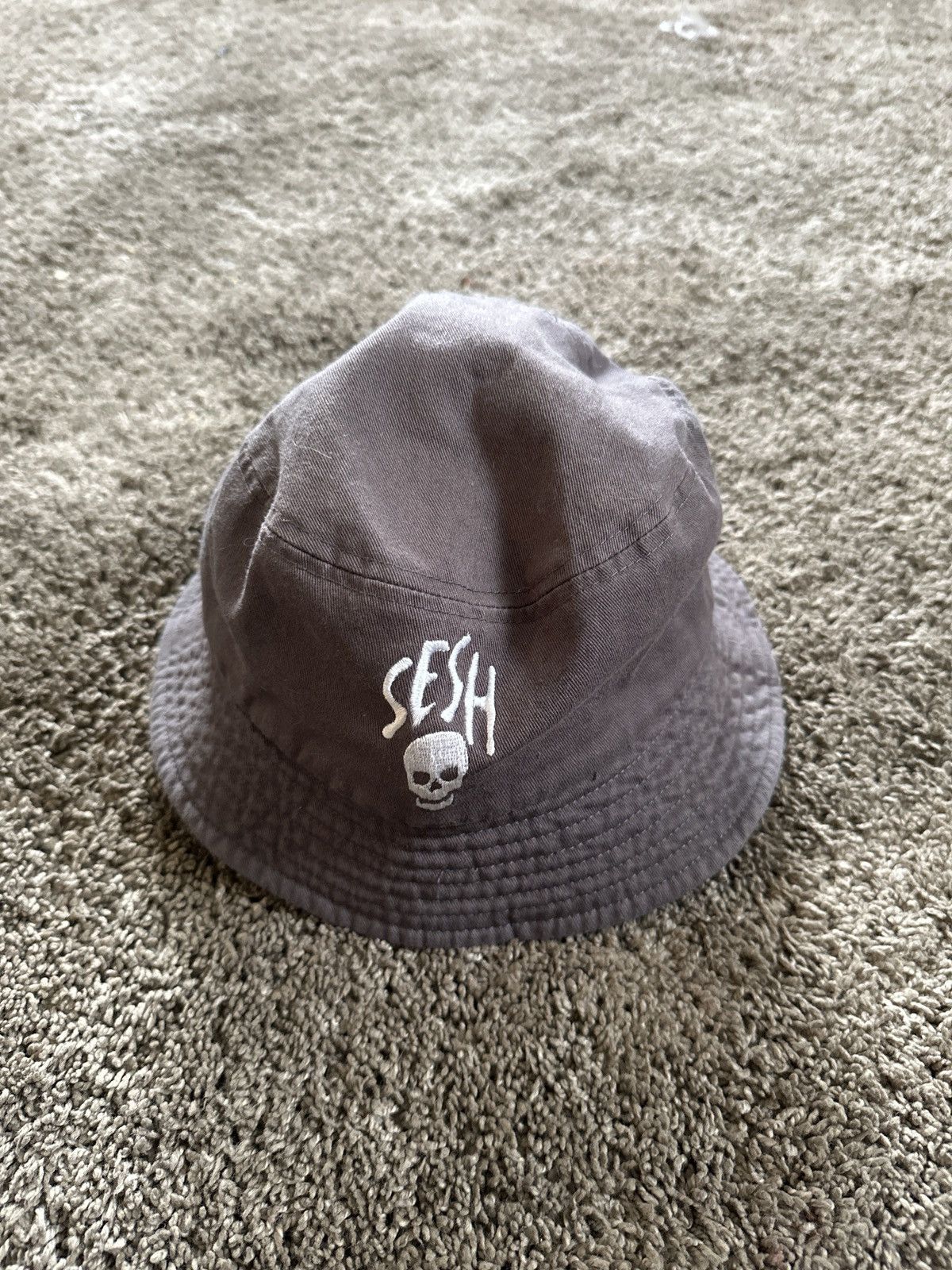 Bones × TeamSESH Grey sesh bucket hat | Grailed