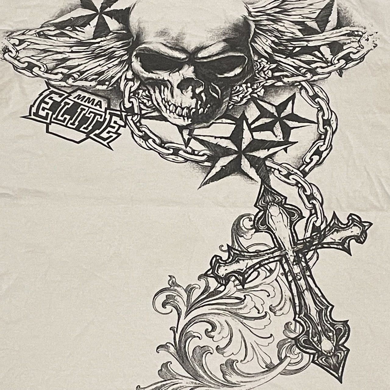 Ed Hardy Rare Mma Elite Wings Cross Y2K Affliction Style Tee | Grailed