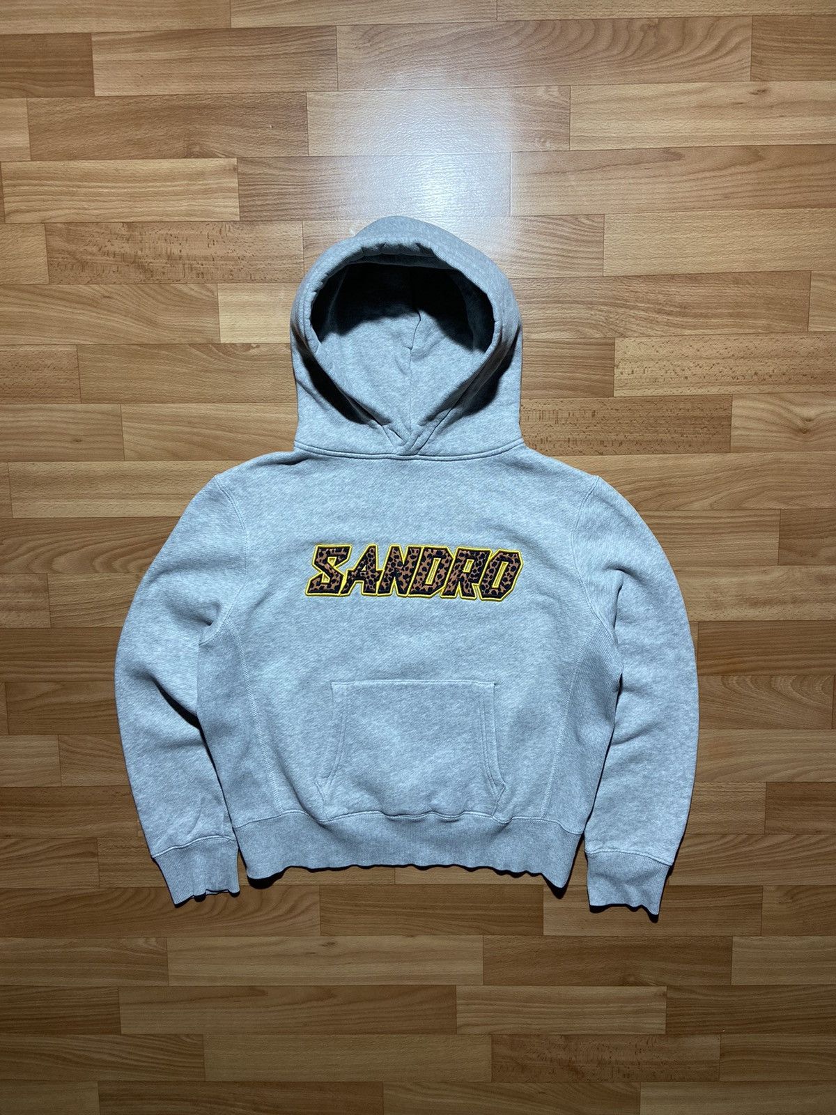 Brand × Designer × Sandro Sandro Paris Hoodie Big Centre Logo Designer ...