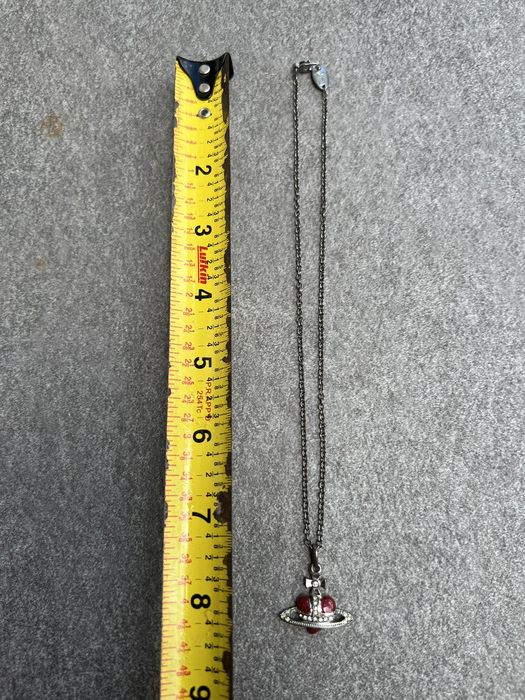 Vivienne Westwood Red Heart Saturn Orb Necklace | Grailed Vivienne Westwood Red Heart Saturn Orb Necklace | Grailed