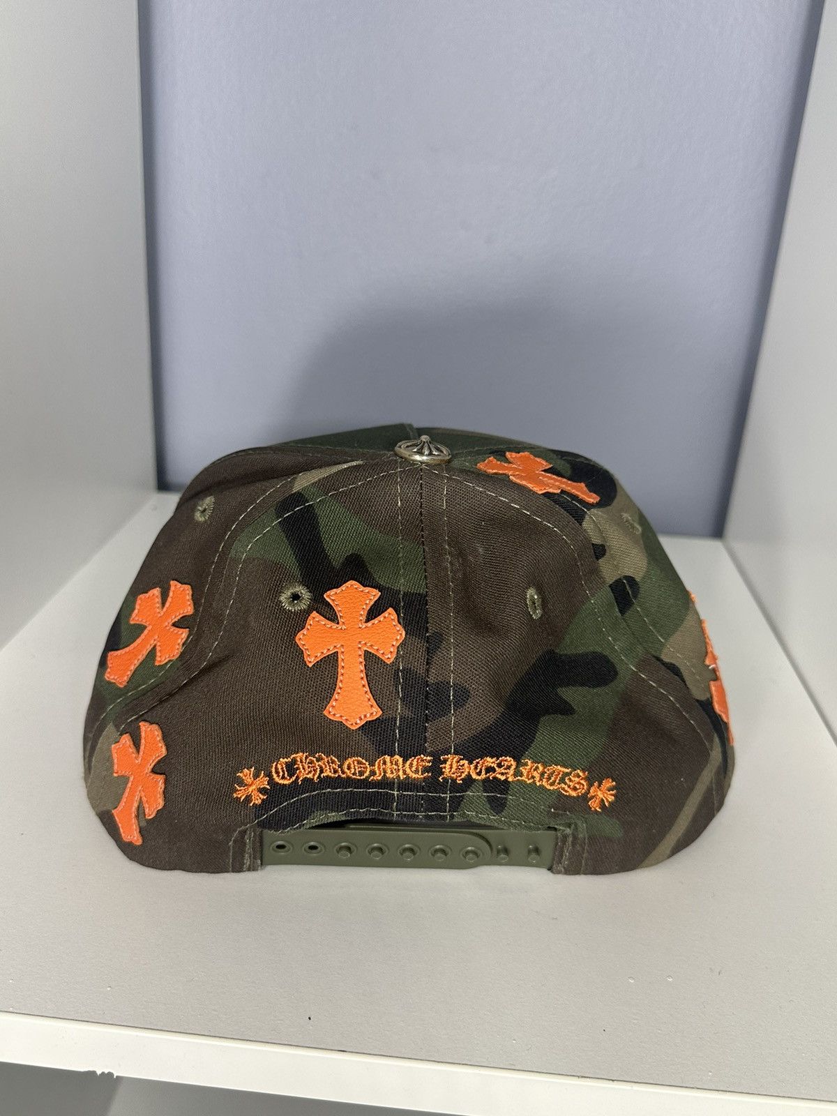 Chrome Hearts Chrome hearts Camo and orange cross patch CH trucker hat ...