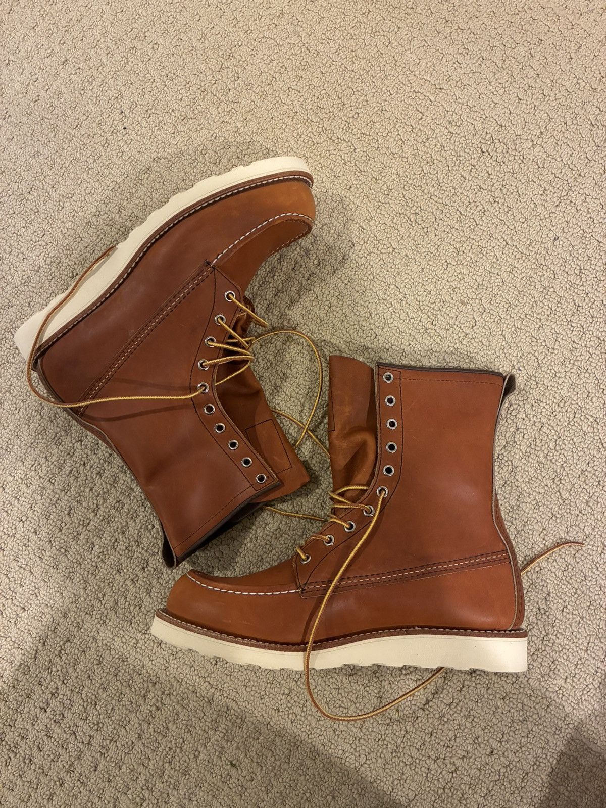 Red Wing New Red Wing 8-Inch Classic Moc 0877 Oro Legacy Leather 10D ...
