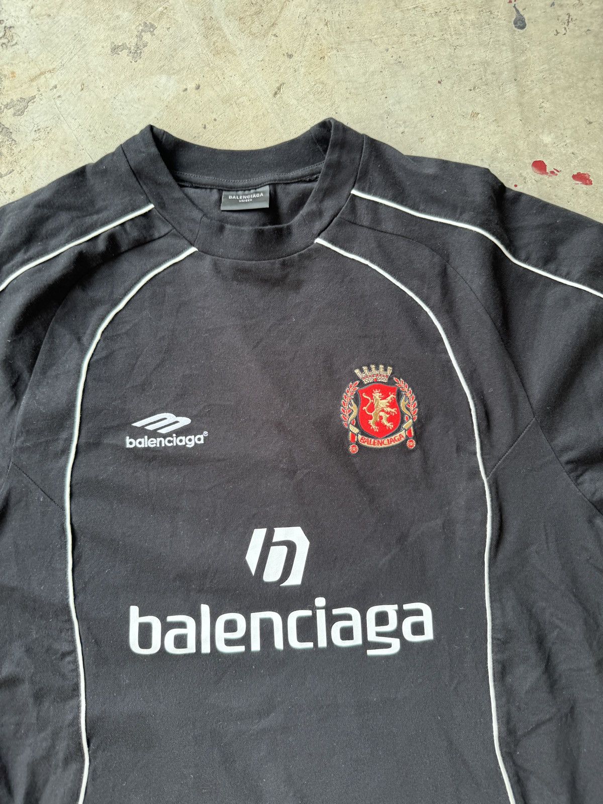 Balenciaga DEMNA BALENCIAGA PARIS SOCCER TEE OVERSIZED 1 | Grailed