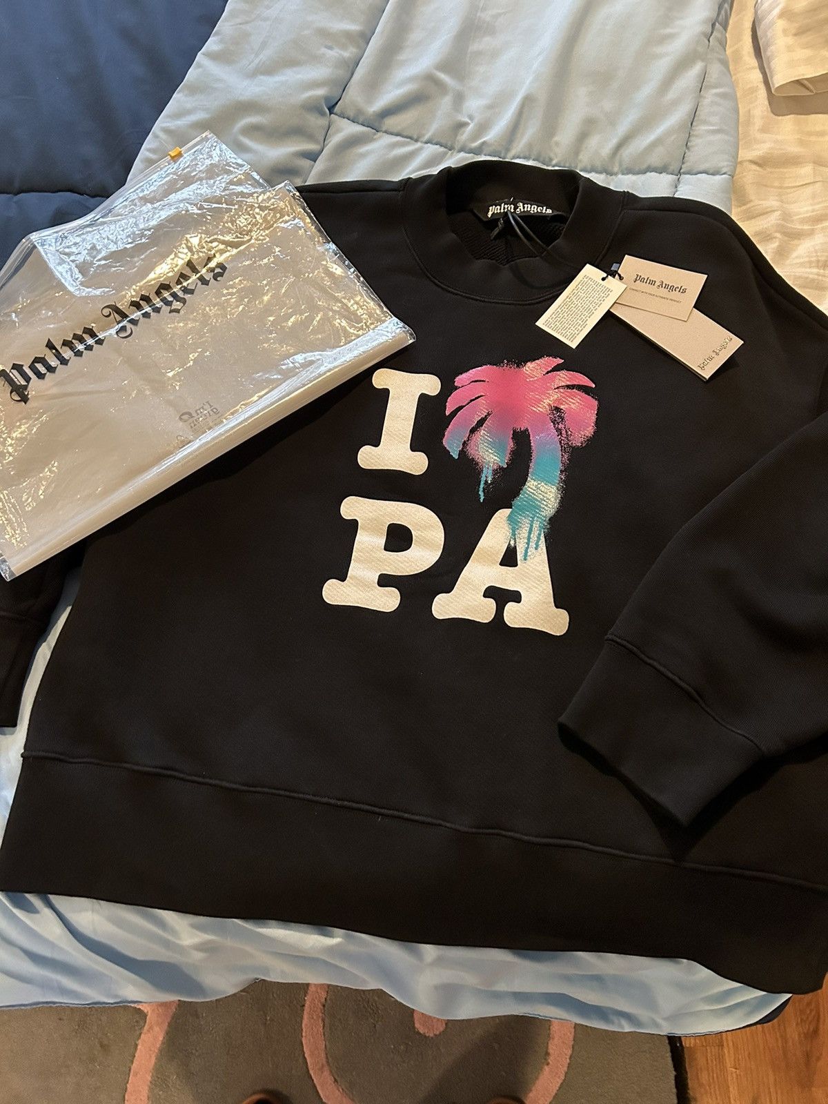 Designer × Palm Angels × Streetwear Palm Angels heavyweight crewneck ...