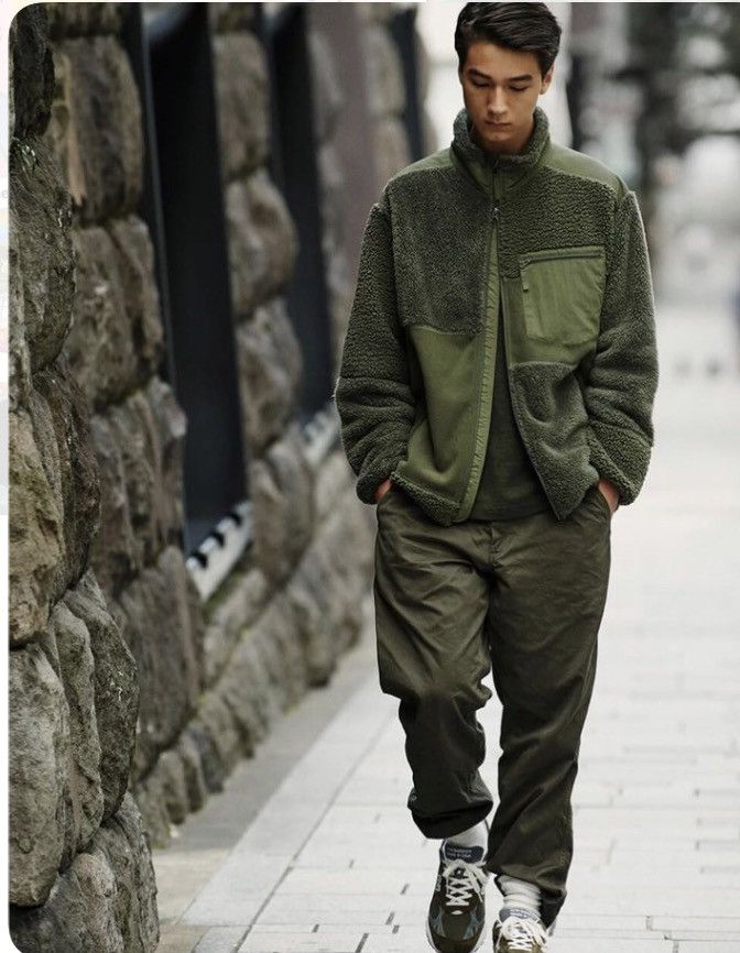 Engineered Garments × Uniqlo Patchwork Fleece Jacket By Engineered ...