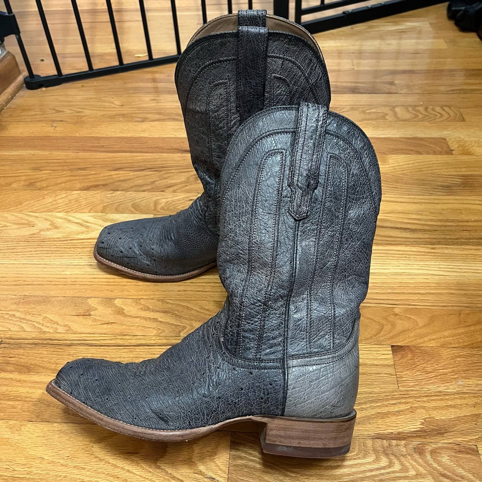 Tecovas TECOVAS THE JASPER Ostrich Leather Cowboy Boots Men 10.5D | Grailed