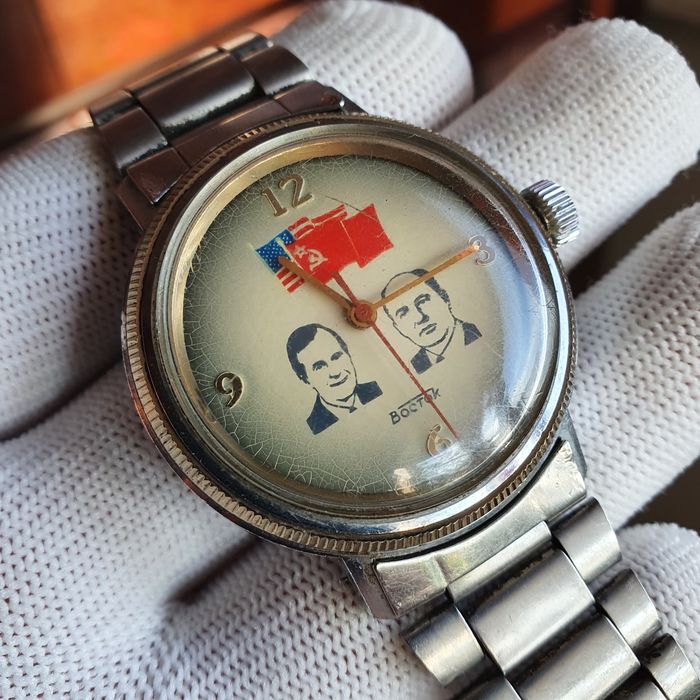 Vintage George Bush and Mikhail Gorbachev Vintage very rare watch | Grailed