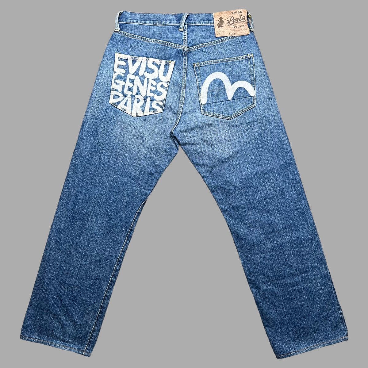 Evisu × Japanese Brand × Streetwear Evisu Genes Paris Button Fly ...