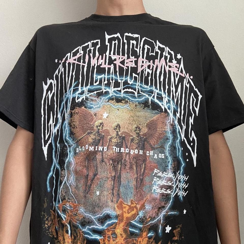 Civil Regime Civil Regime Exclusive Graphics Black Tee Shirt | Grailed