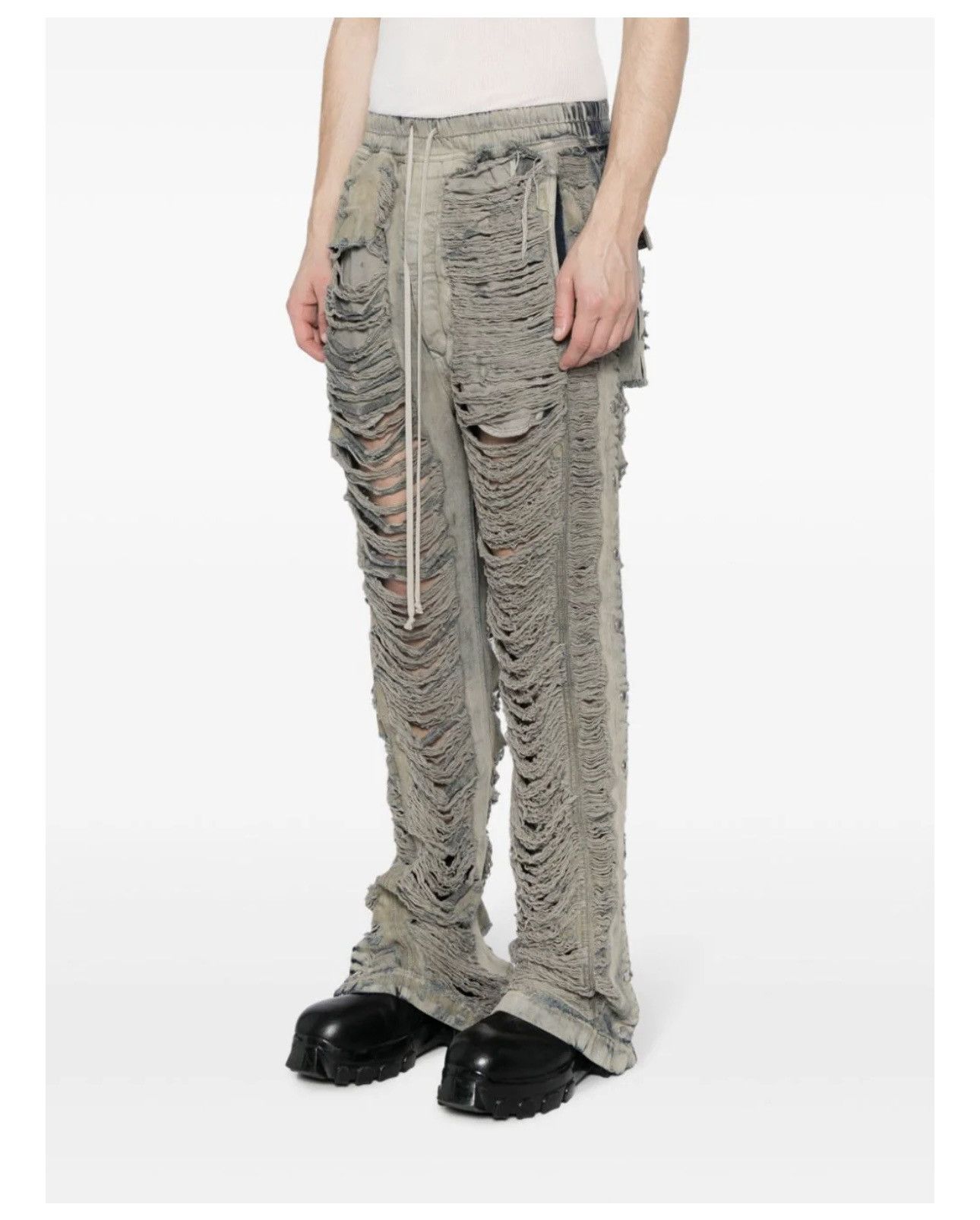 Rick Owens Rick Owens Drkshdw M Luxor Shredded Pusher Pants | Grailed