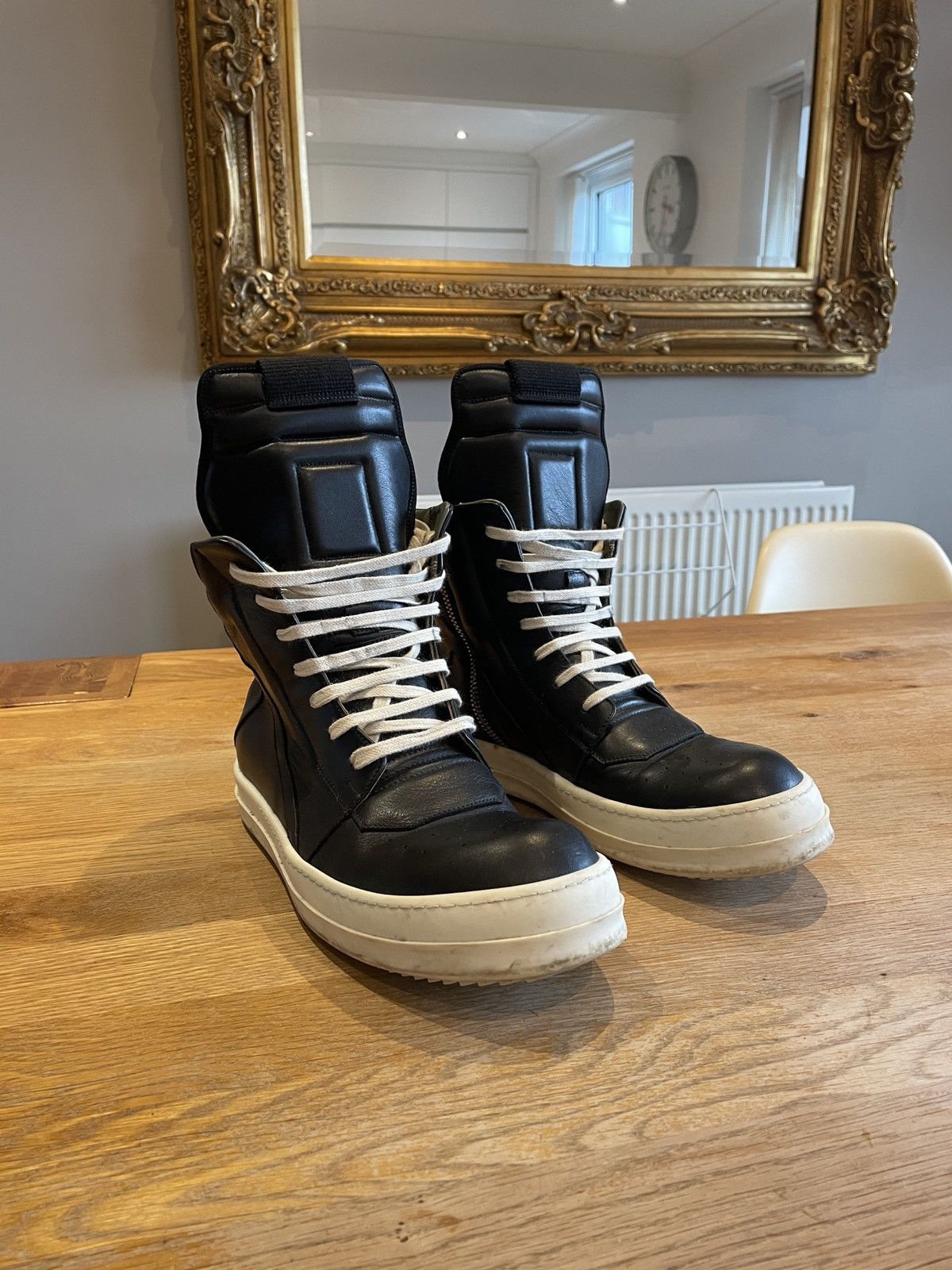 Rick Owens Rick Owens Geobaskets in black | Grailed