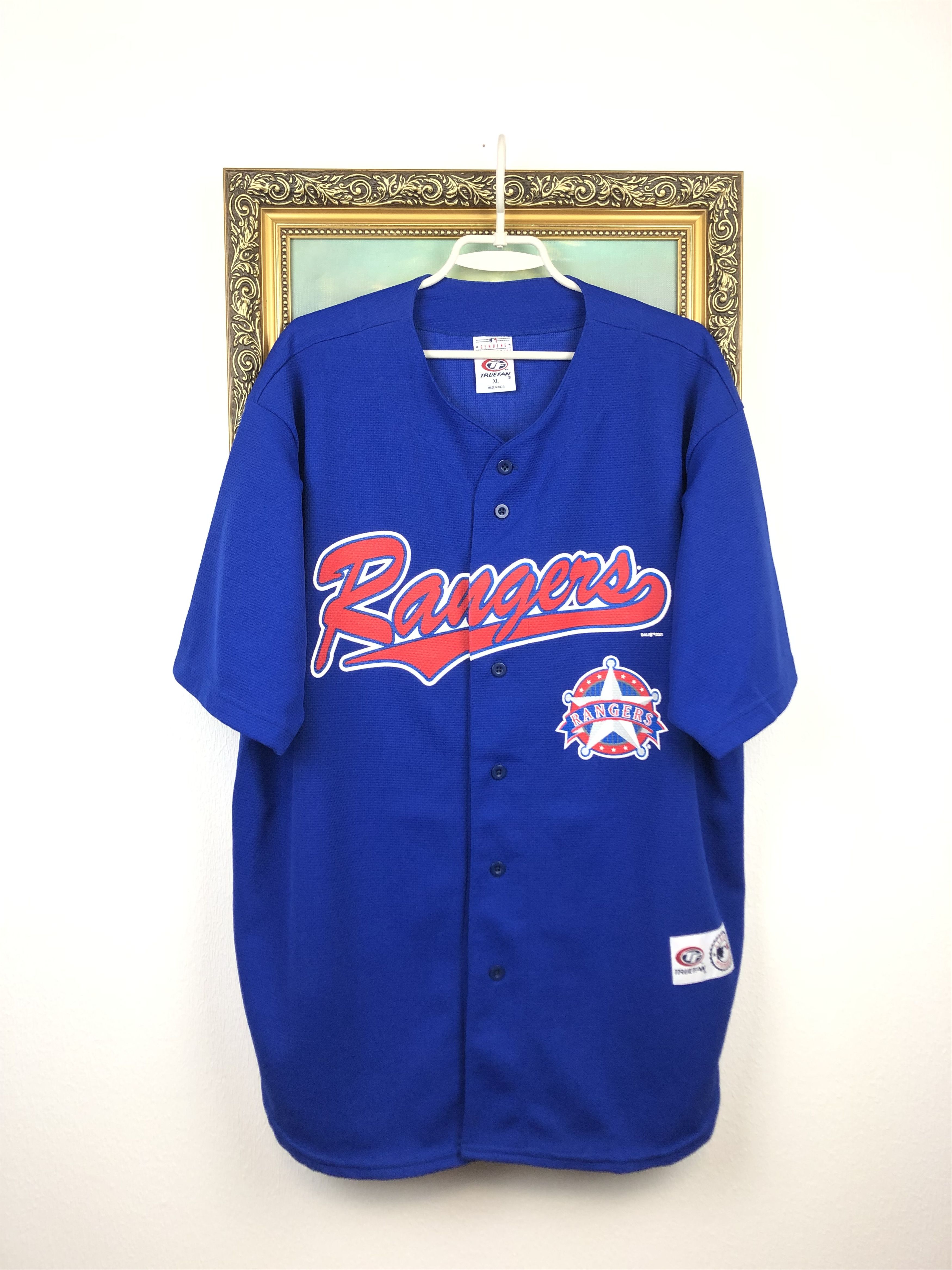 MLB × Rare × Vintage Vintage Texas Rangers Jersey Shirt Rare Hype MLB ...