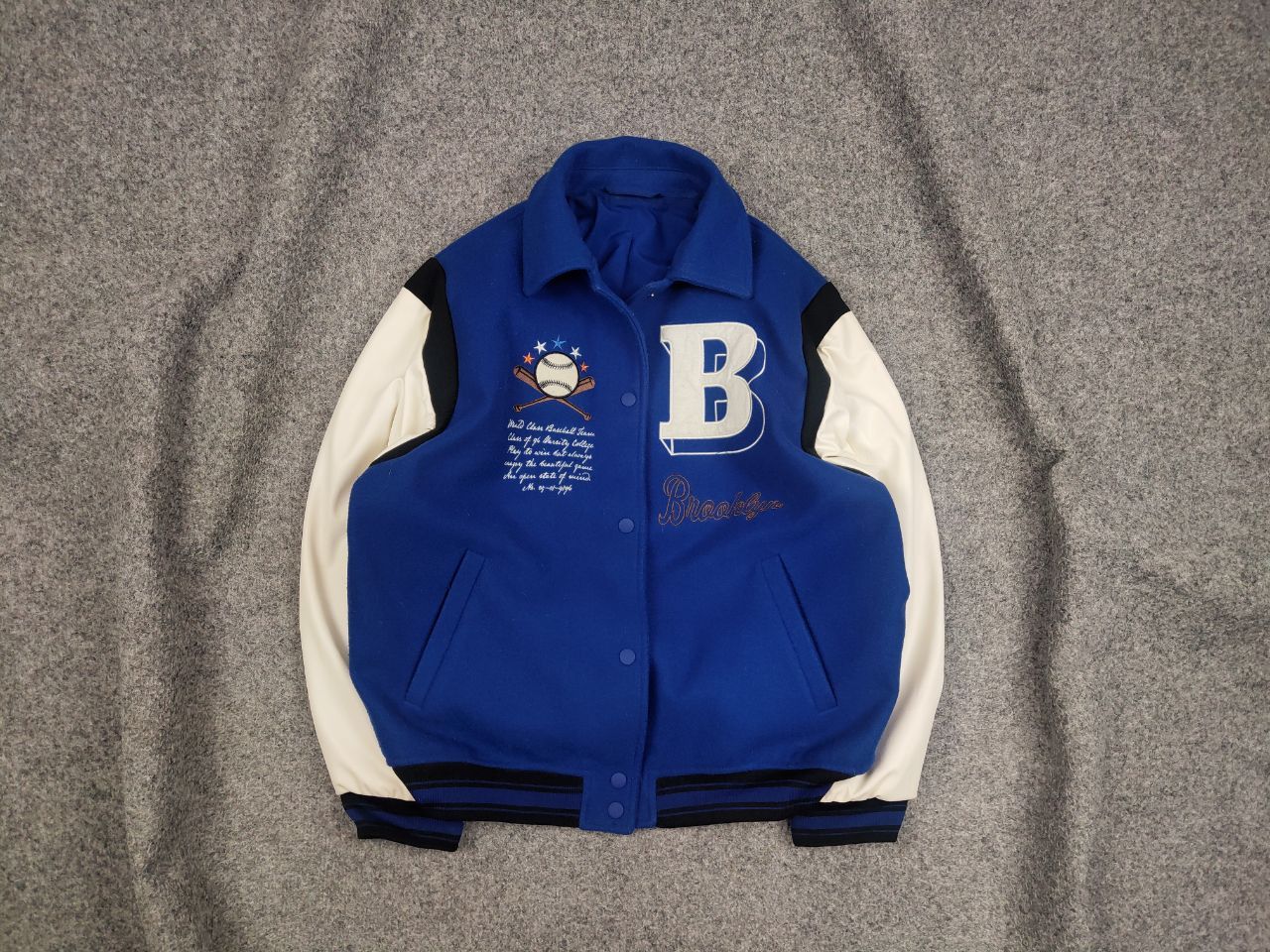Streetwear × Varsity Jacket × Vintage Vintage Varsity Bomber Letterman ...
