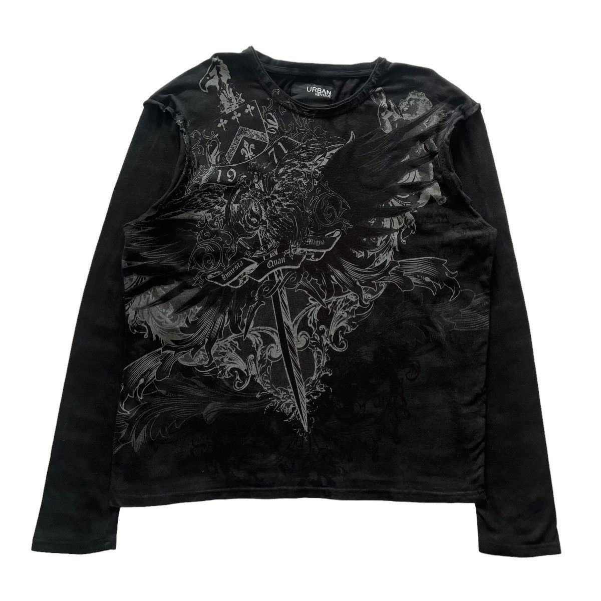 Vintage Urban Heritage Sword Wing Cyber Y2K Style Long Sleeve | Grailed