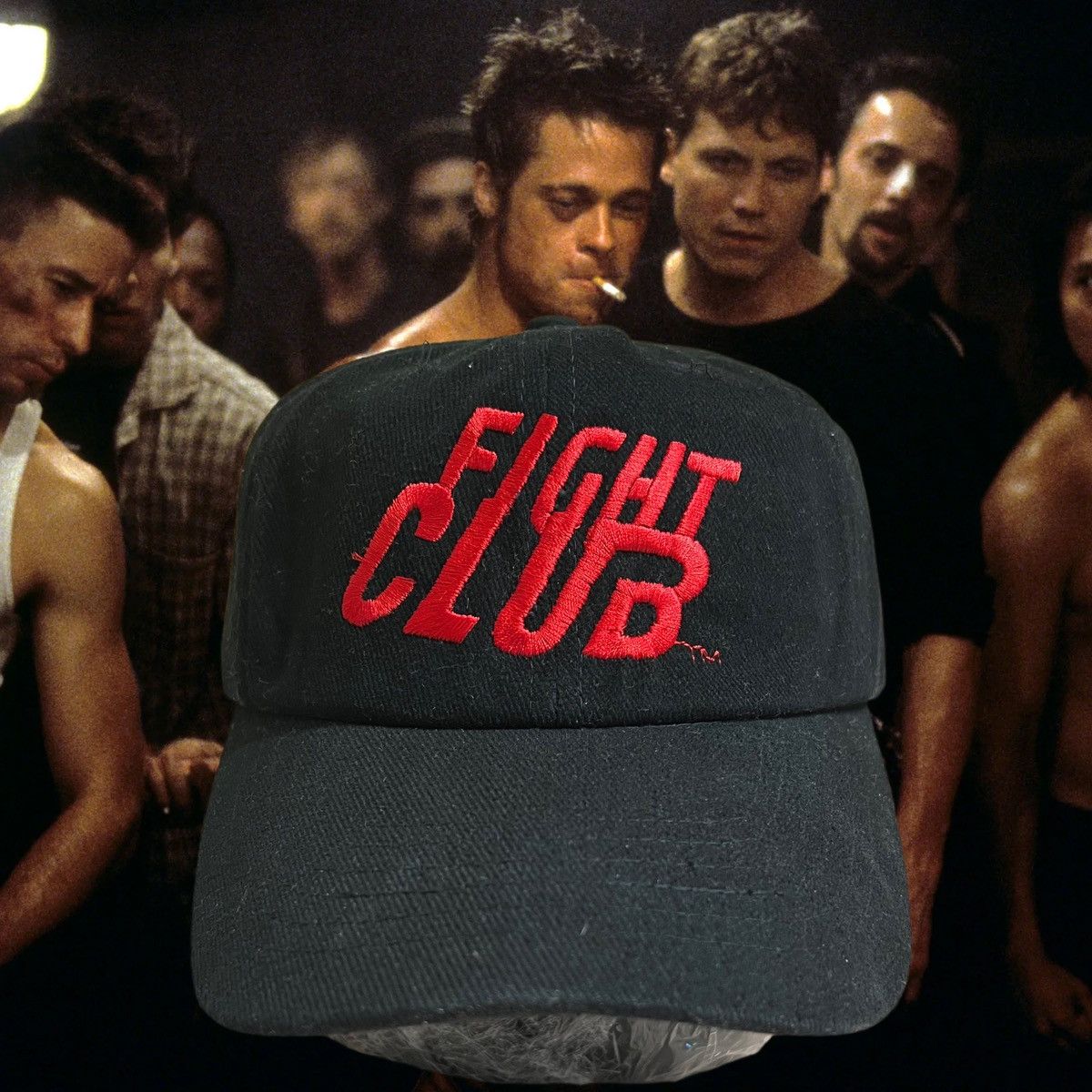 Vintage Fight Club Movie Promo Strapback Hat Vintage Edward Norton ...