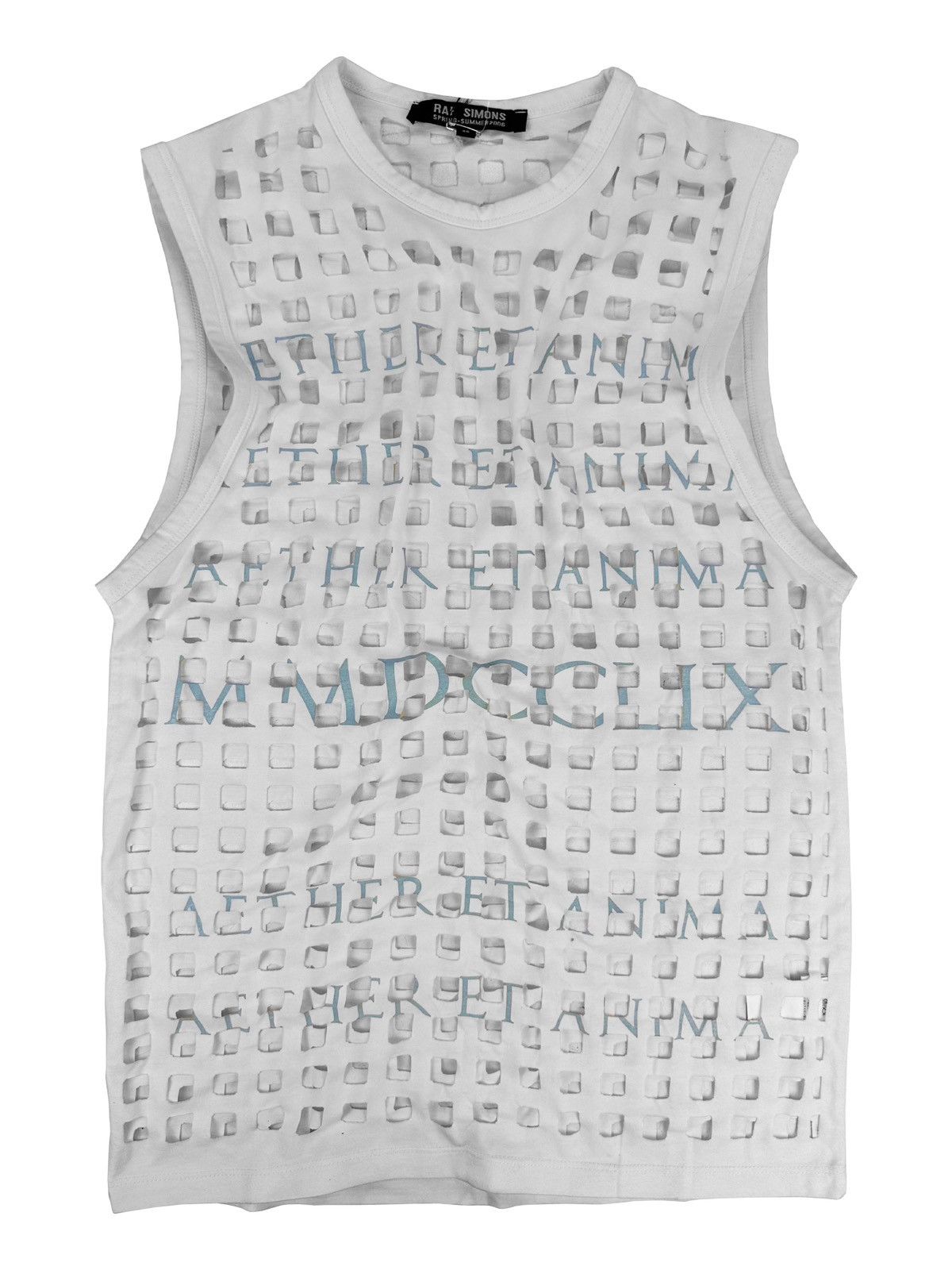 Raf Simons SS06 Raf Simons “Icarus Surgit” MMDCCLIX Laser Cut Tank-top ...