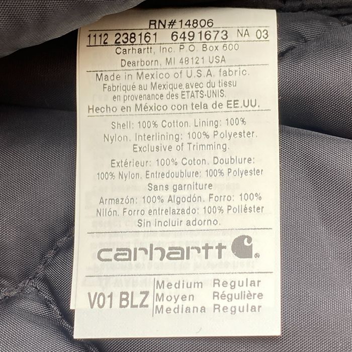 Carhartt NWT Carhartt V01 Quilt-Lined Firm Duck Arctic Vest Medium ...