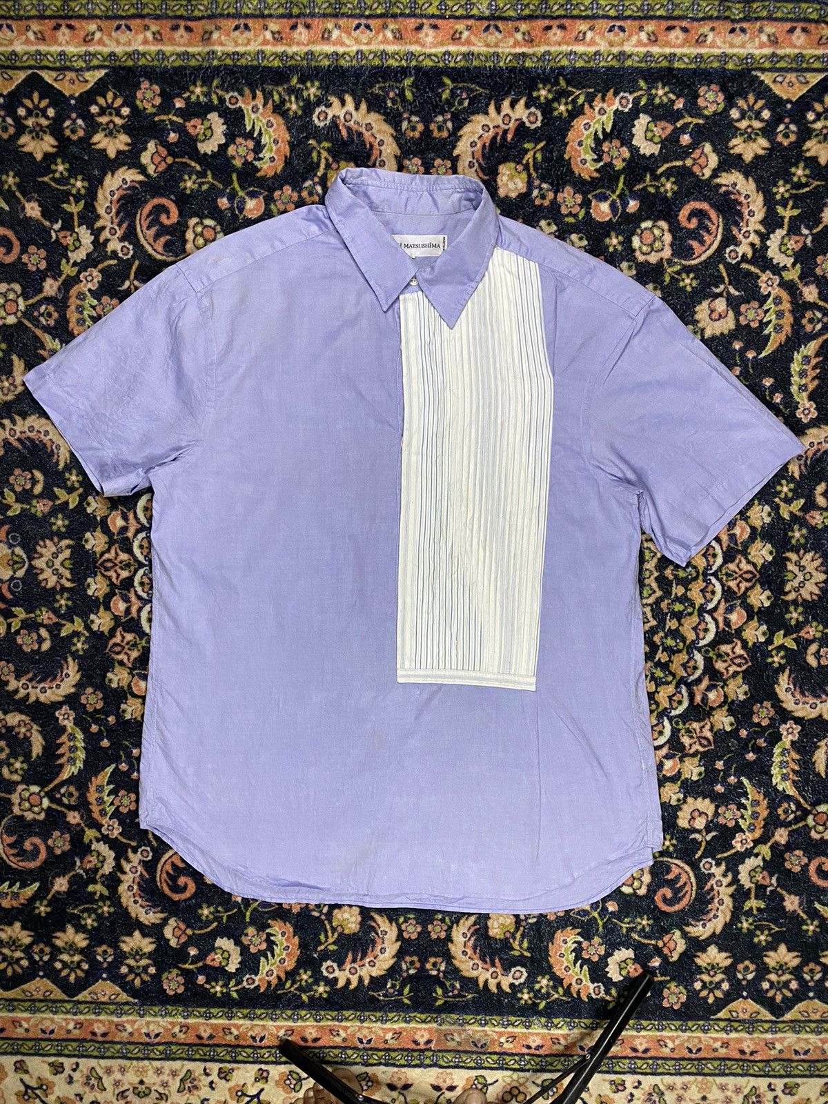 Japanese Brand Masaki matsuhima plaited button up | Grailed
