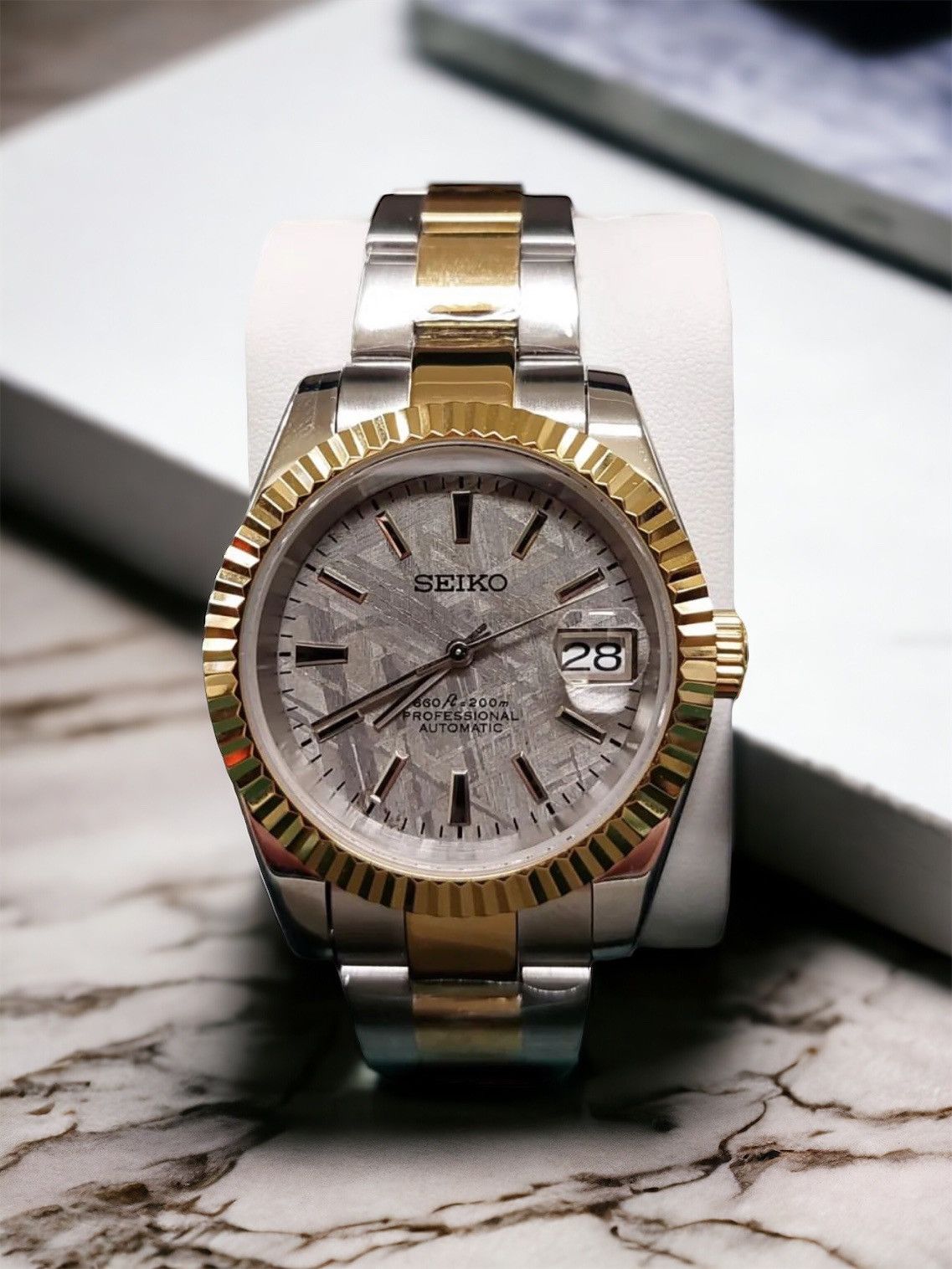 Japanese Brand × Seiko × Watch Seiko Mod Datejust Moonrock Dial ...