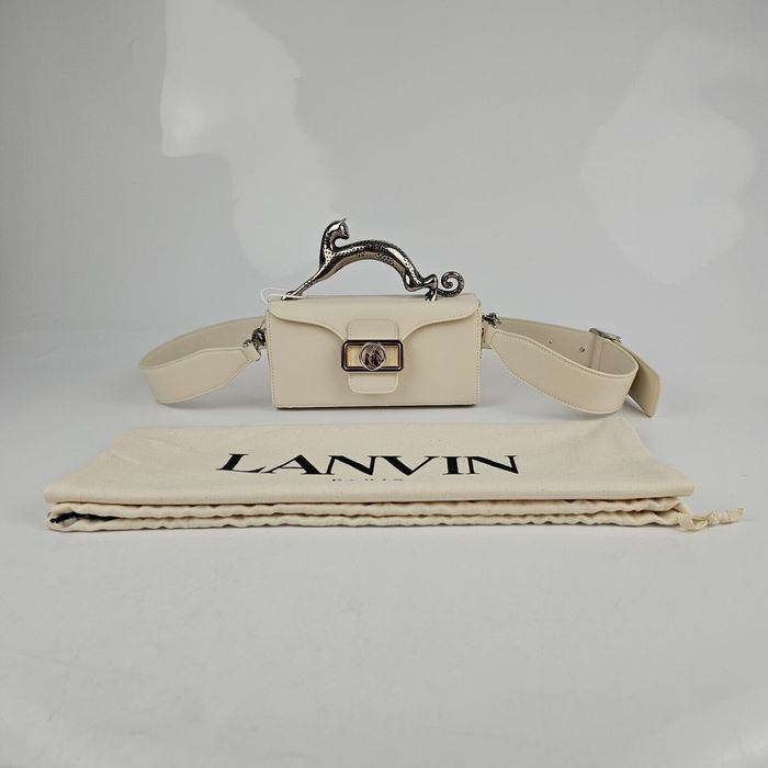 Lanvin Lanvin Cat Pencil Box Nano White Top Handle Bag New | Grailed