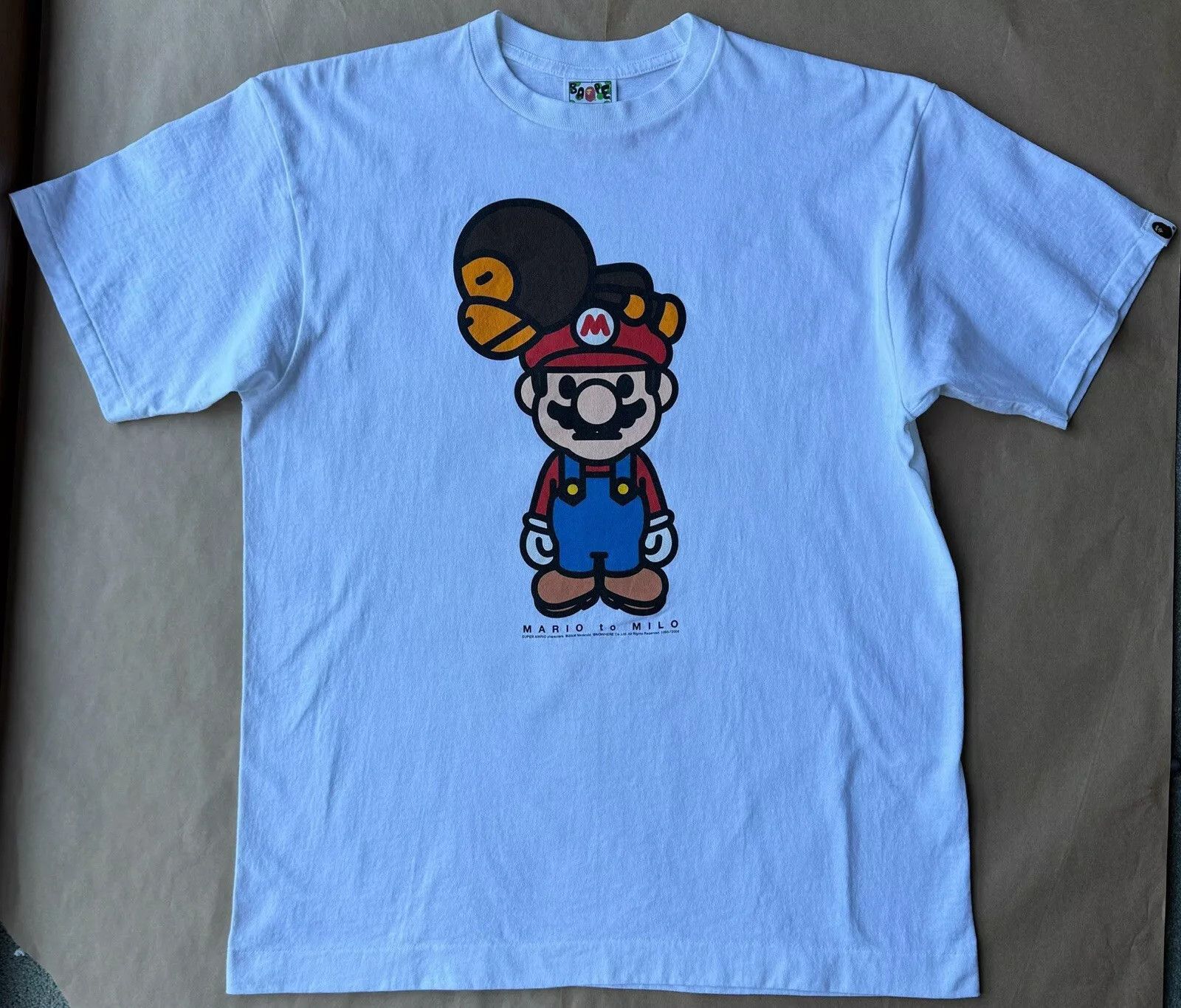 Bape BAPE A BATHING APE Nintendo Super Mario x Baby Milo T-Shirt | Grailed