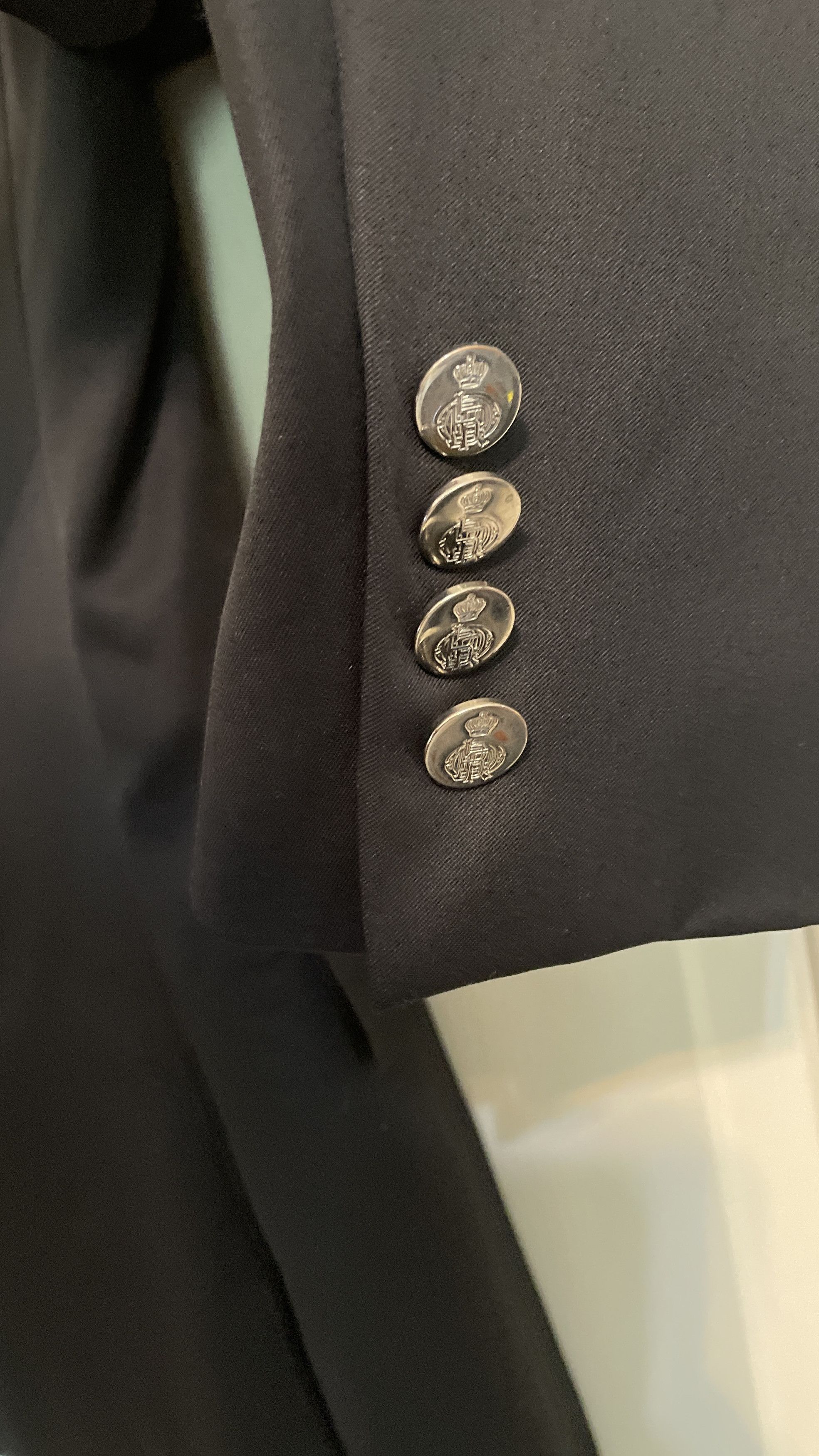 Ralph Lauren Black Label $1995 Notched Lapel Silver 2-button Black ...