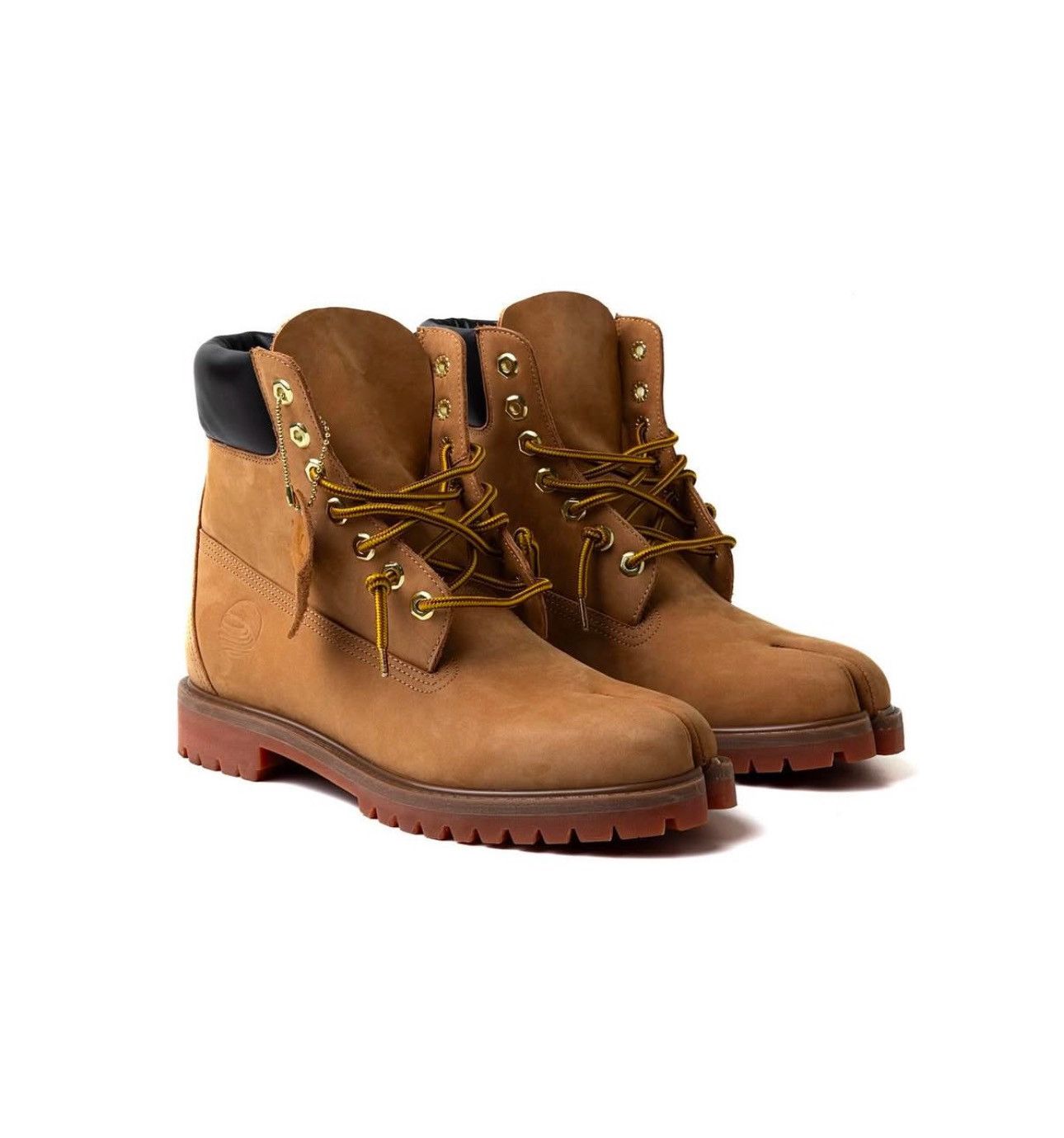 ESENES WORLDWIDE × Timberland Brown Tabi Timberland Butter Boots | Grailed