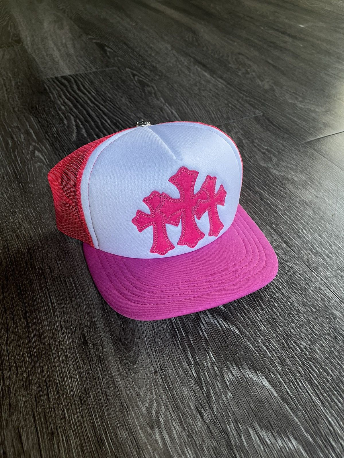 Chrome Hearts Chrome Hearts Pink Triple Cross Ultra Exclusive Hat | Grailed