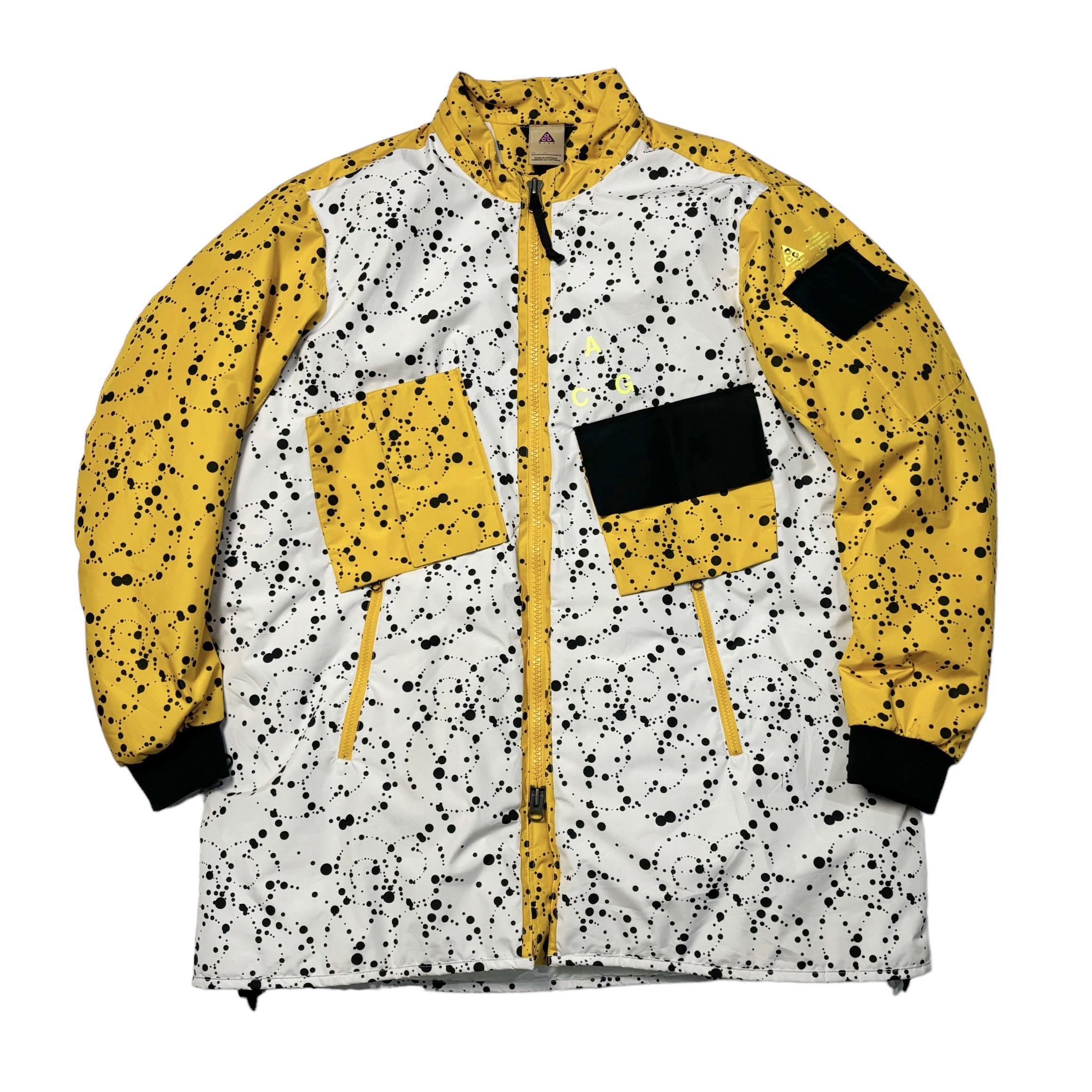 Nike Nike Lab ACG White and Yellow Errolson Hugh Insulated Jacket | Grailed