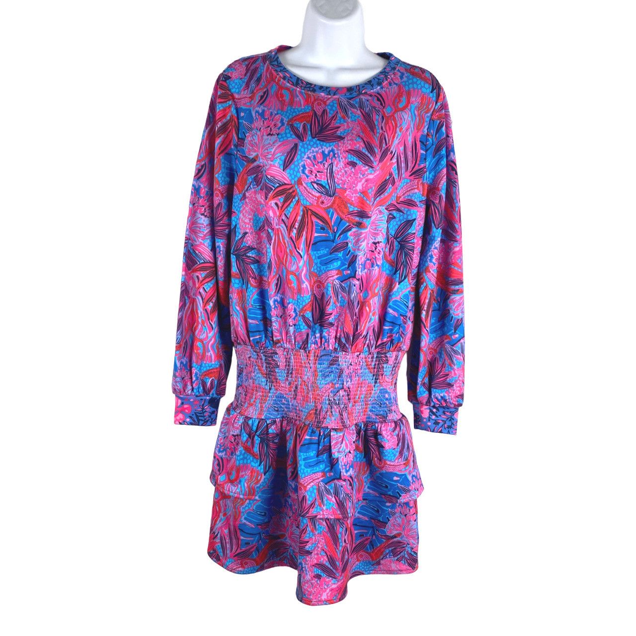 Lilly Pulitzer Lilly Pulitzer Dress Ruby Red Wild Times Small Long ...