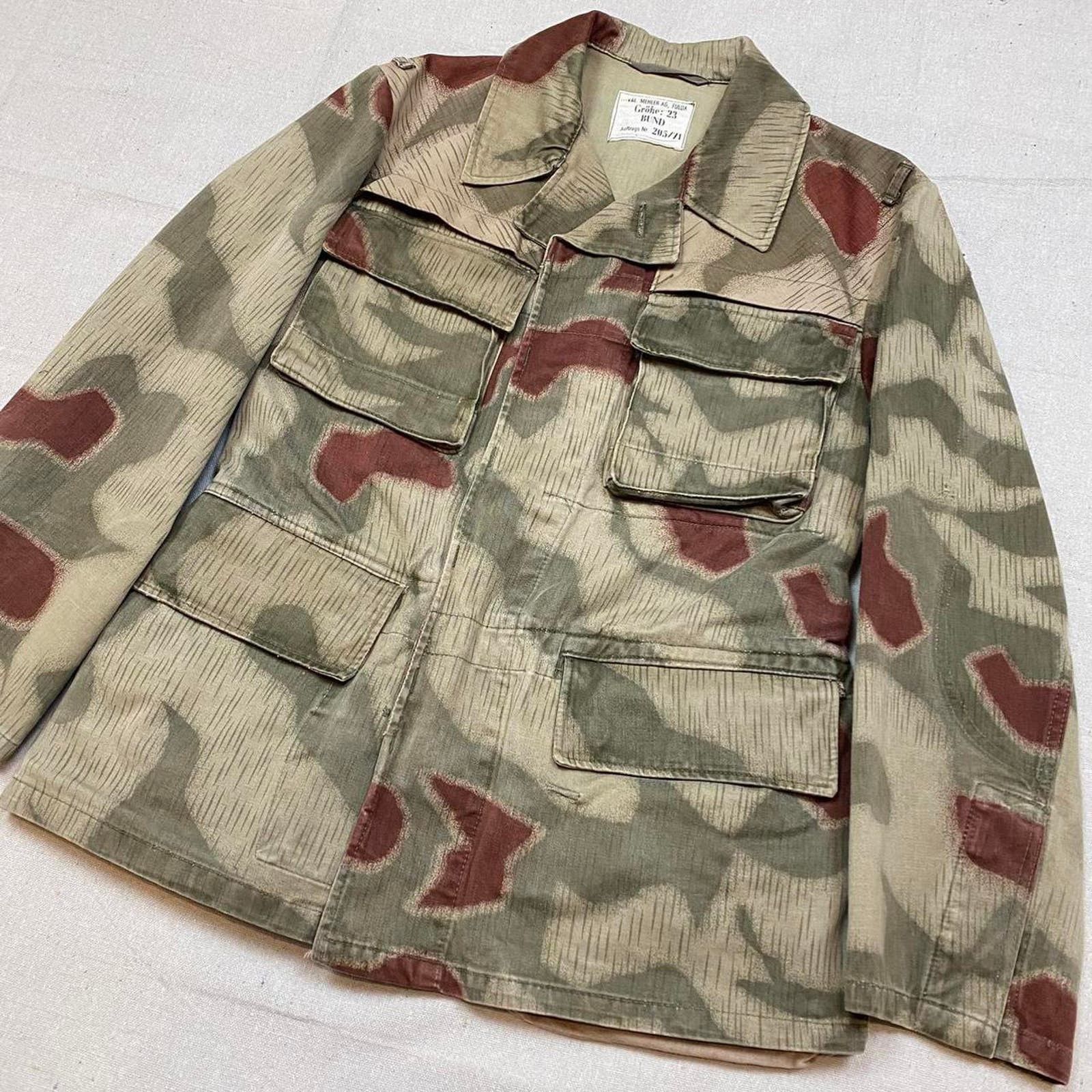Vintage Vintage West Germany BGS Border Guard Camo Jacket Military ...