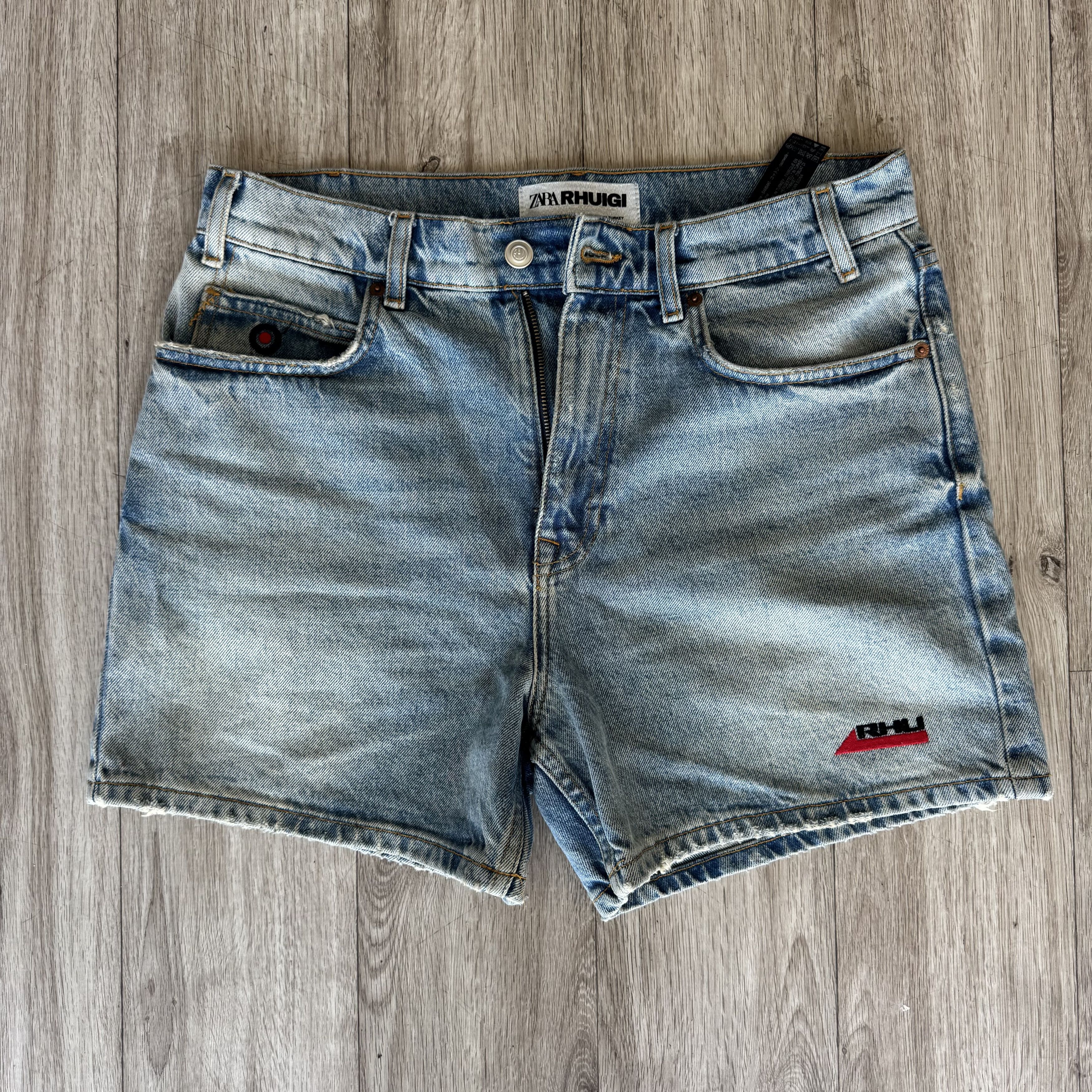 Rhude RHU x Zara Denim Shorts | Grailed