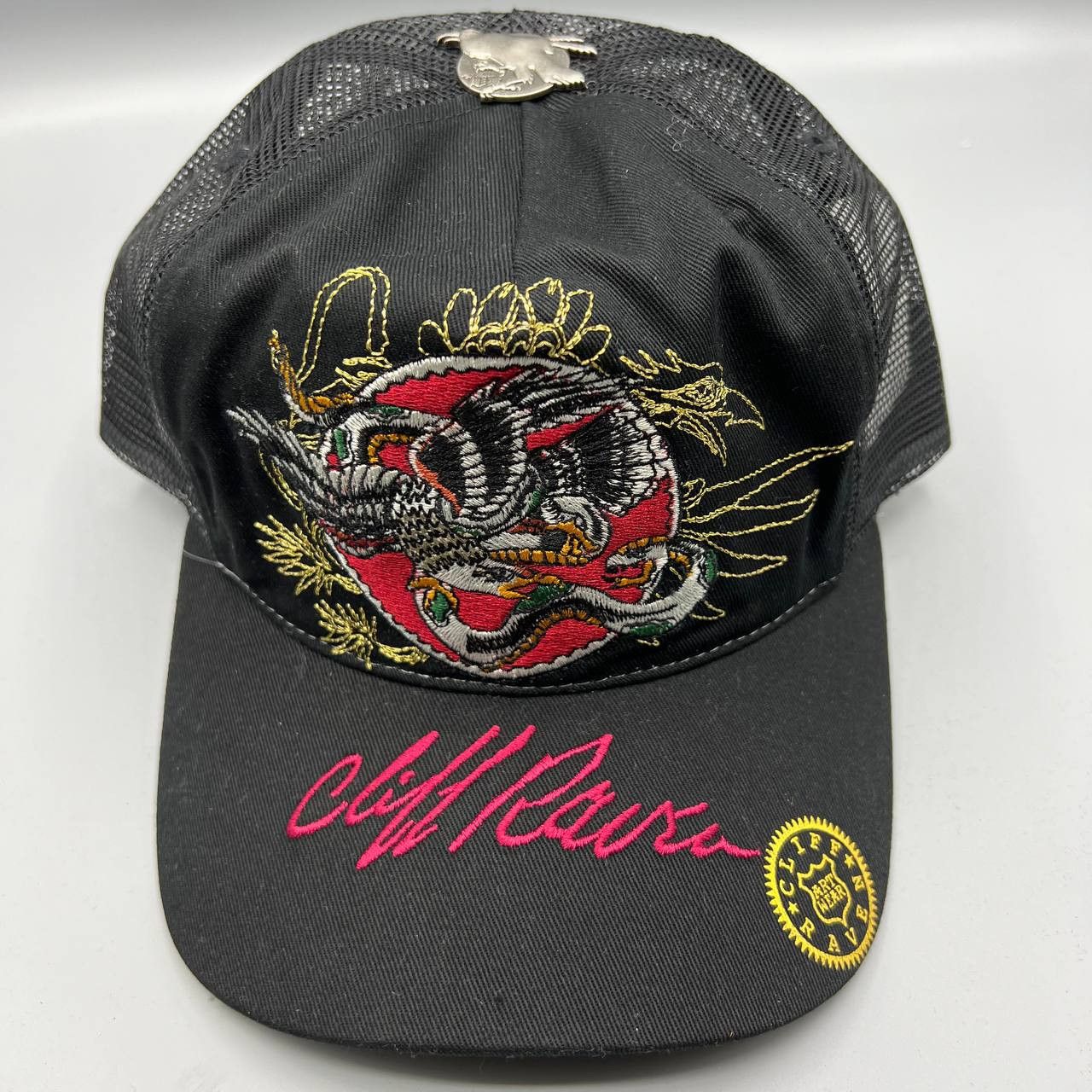 Ed Hardy Vintage Cliff Raven Hat Japanese tattoo Snap back Trucker ...