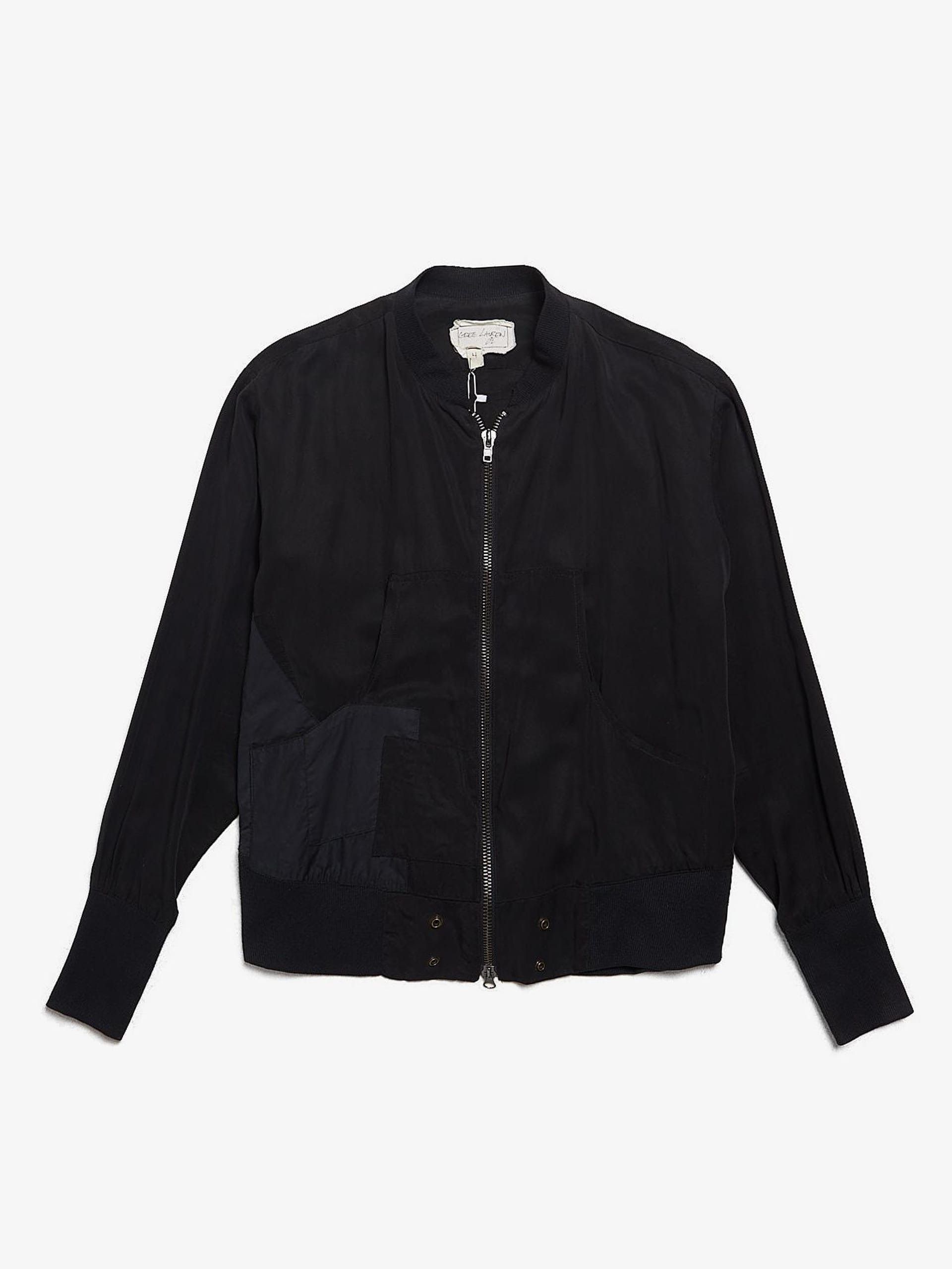 Greg Lauren Black Sample Patchwork Cotton Bomber | Grailed