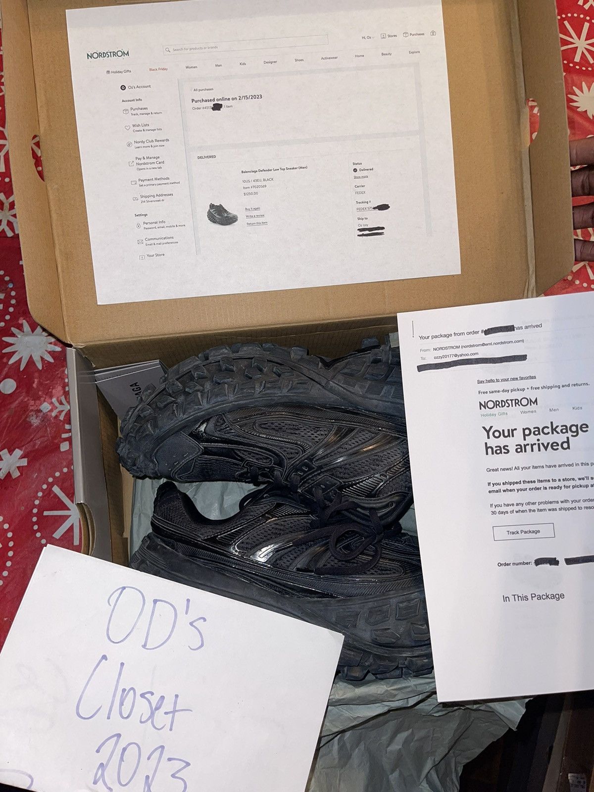 Balenciaga Balenciaga Triple Black Defender Size 10 Runner Track | Grailed