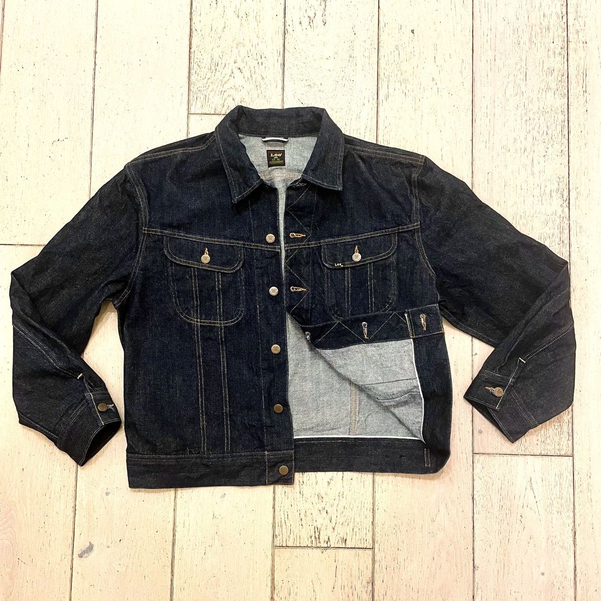 Vintage Lee 101 Rider jacket 13oz dry selvedge denim 101J XXL | Grailed